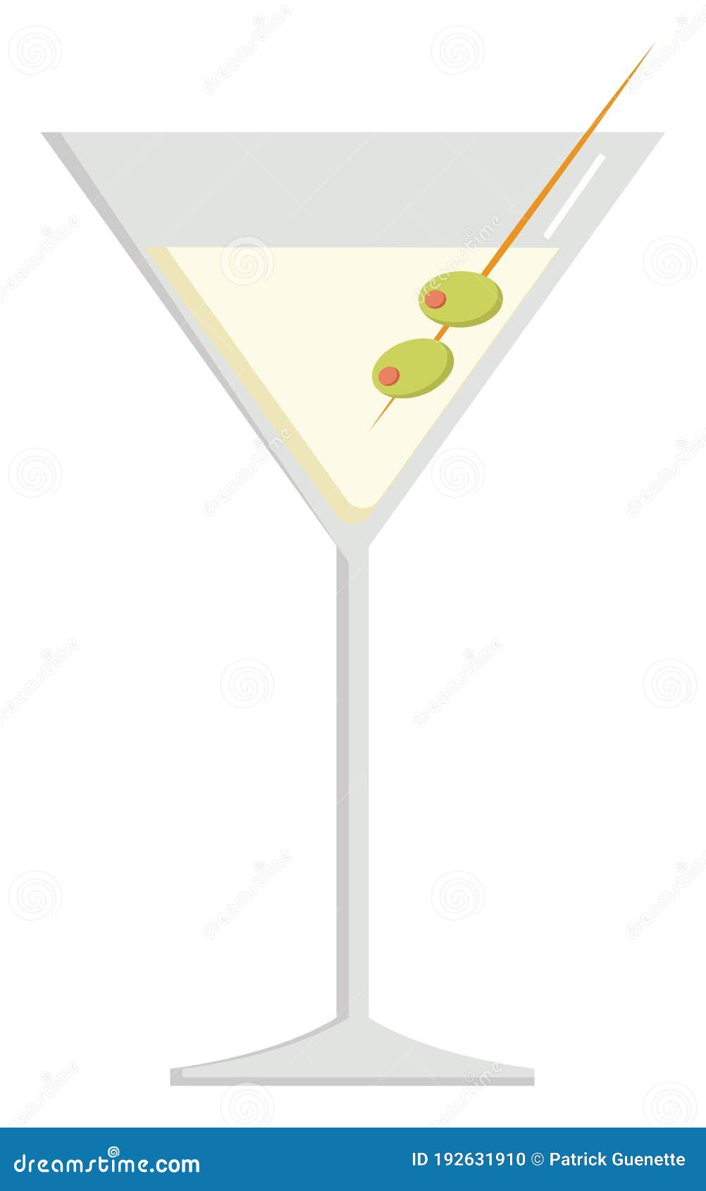 Dry Martini, Illustration, Vector Stock Vector - Illustration of ...