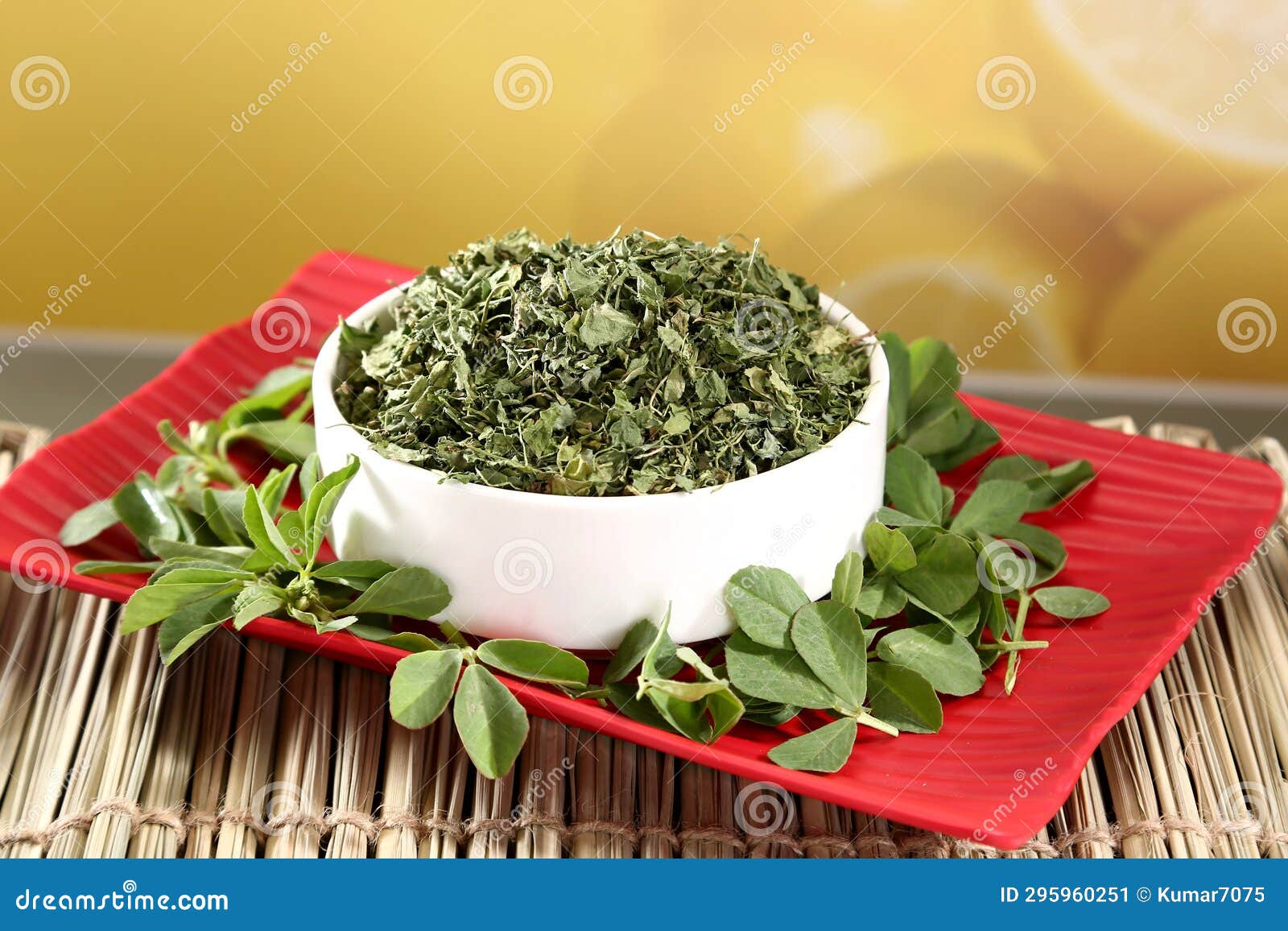 Dry Methi or Dry Fenugreek or Kasurimethi Stock Image - Image of ...
