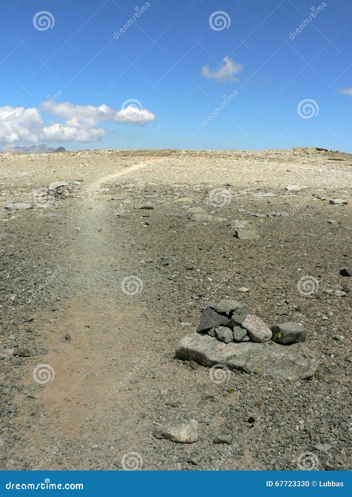Dry Moonscape with Blue Sky Stock Photo - Image of moonscape, group ...