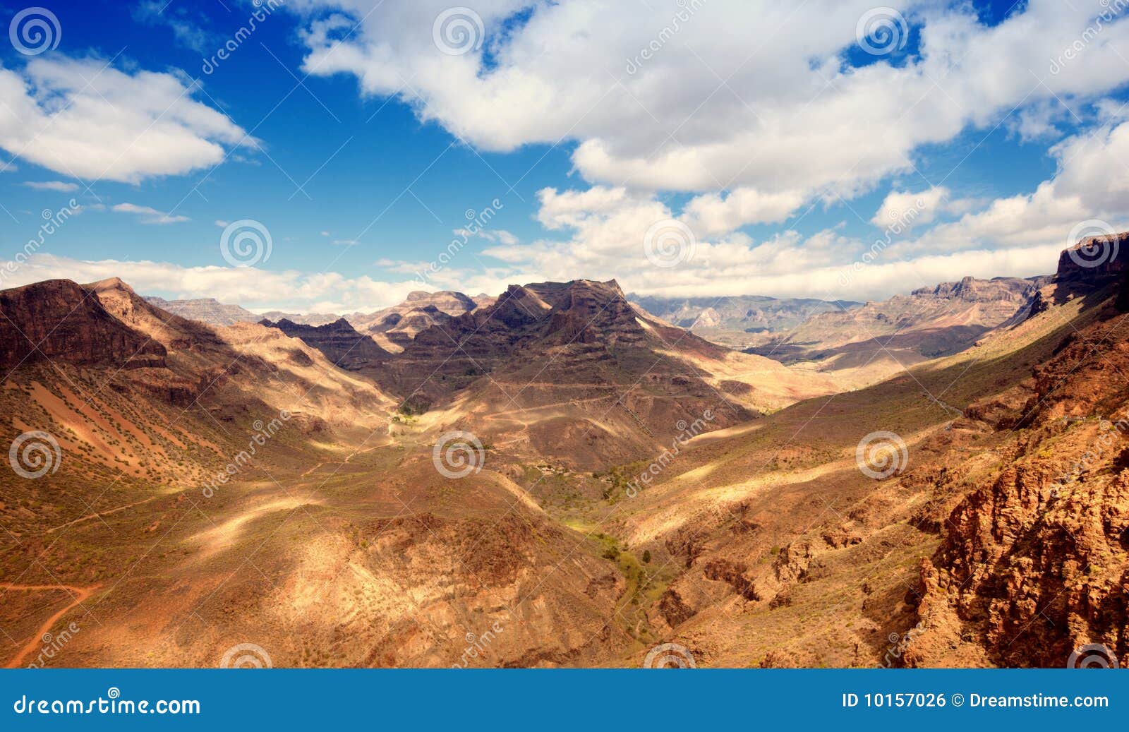 Dry mountains stock photo. Image of bright, aerial, fantastic - 10157026