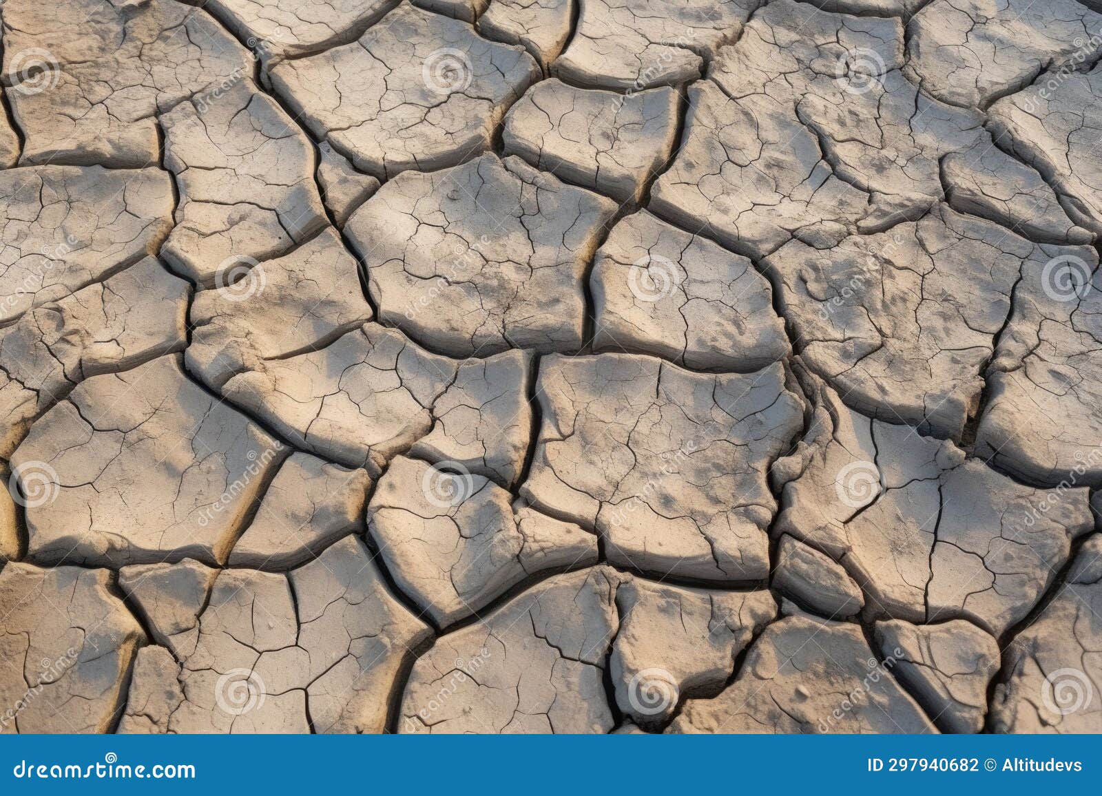 Dry mud cracked by drought stock photo. Image of arid - 297940682