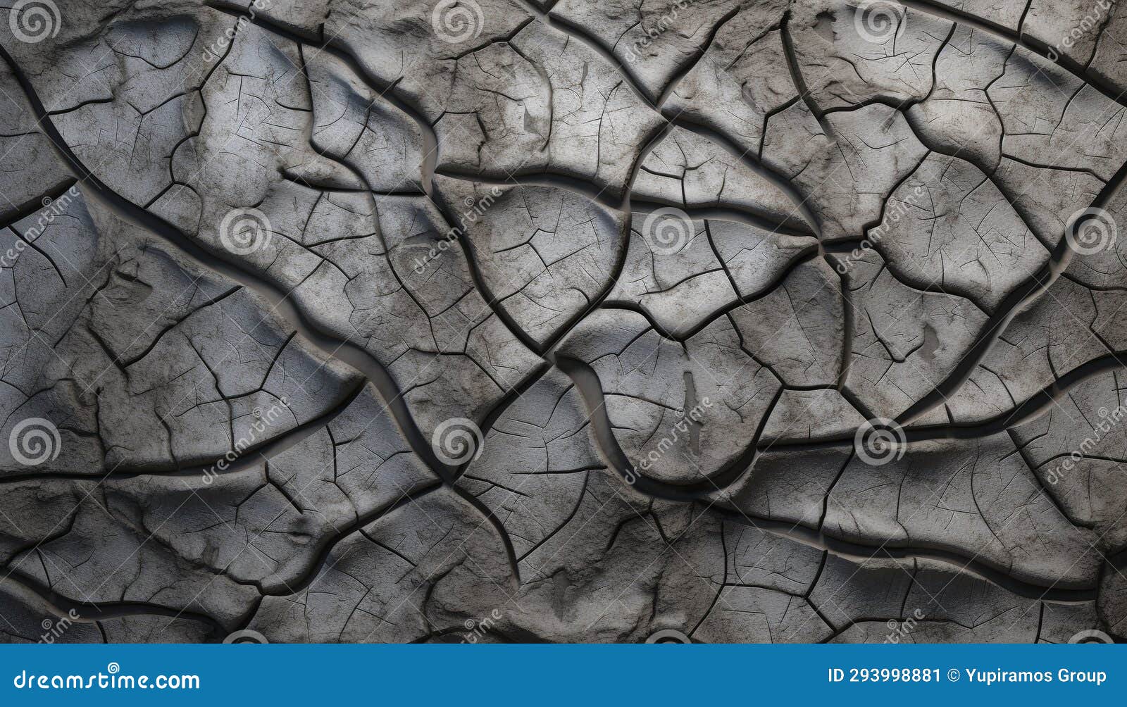 Dry Mud Patterns on Arid Land Create an Abstract Backdrop Generated by ...