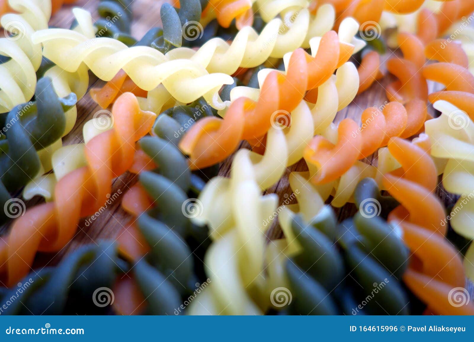 Dry Multi-colored Pasta Close-up with Blur Effect Stock Photo - Image ...