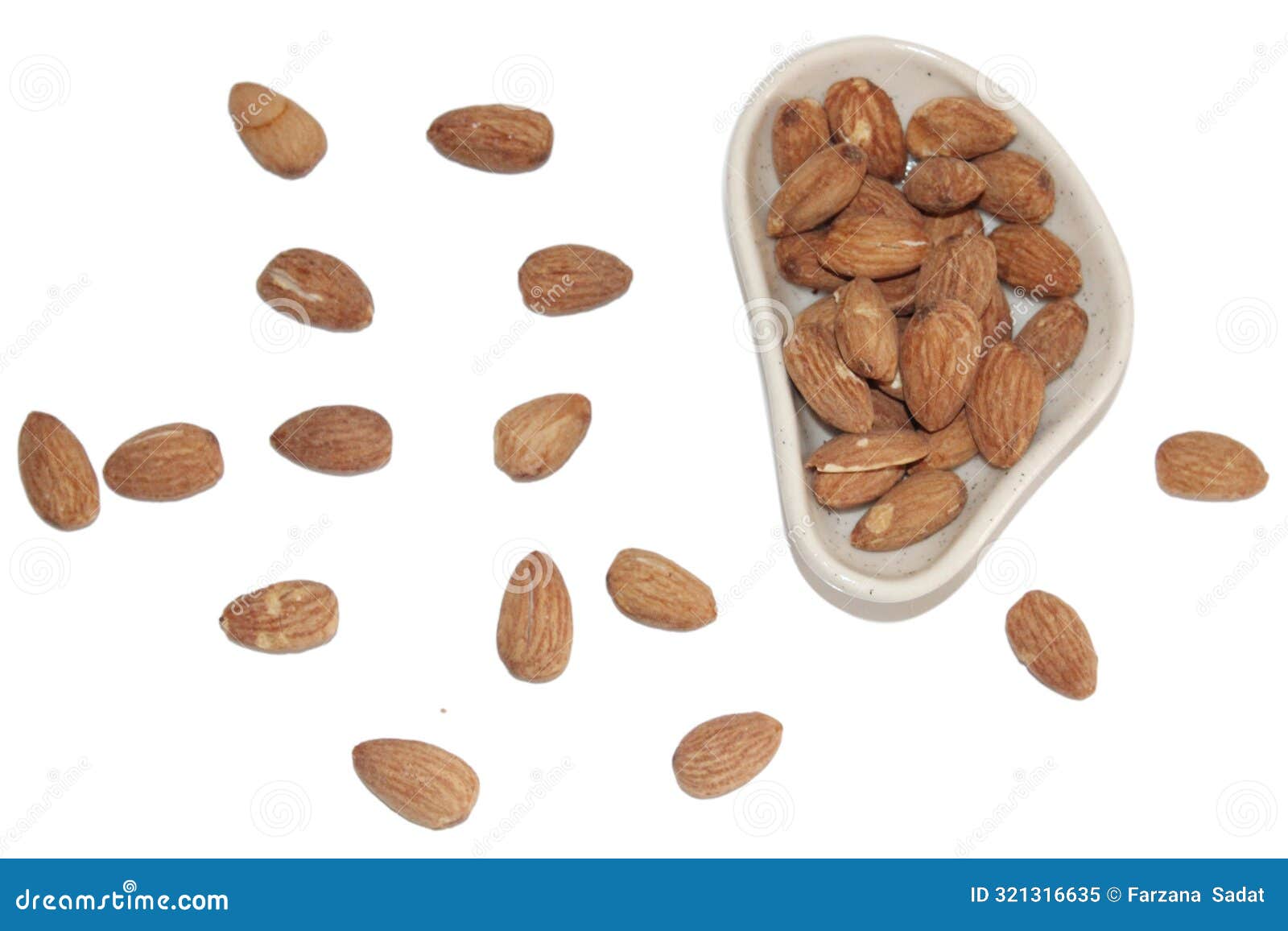 Dry Nuts in White Background Stock Image - Image of meat, healthy ...