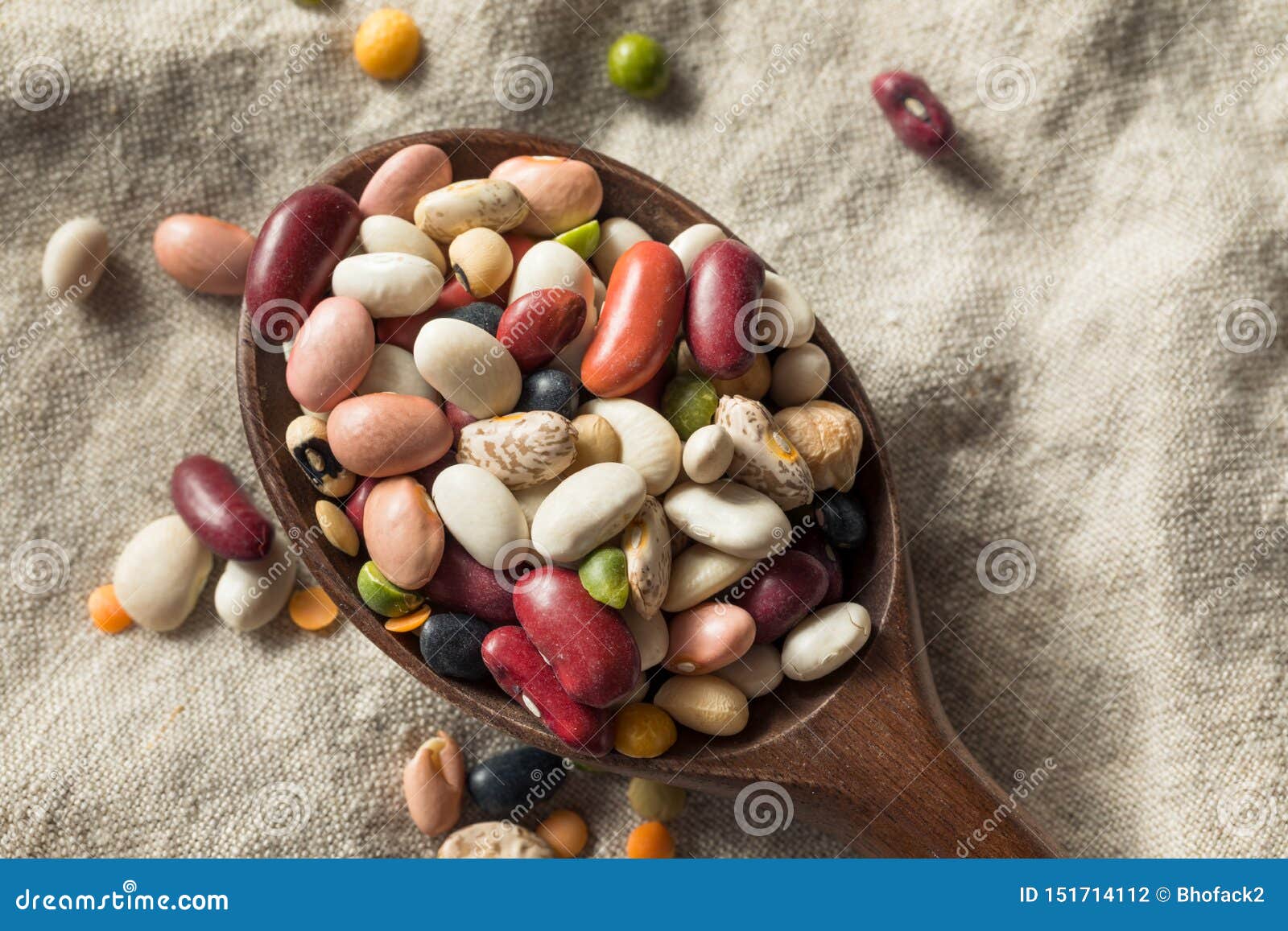 Dry Organic Assorted Bean Mixture Stock Photo - Image of kidney ...