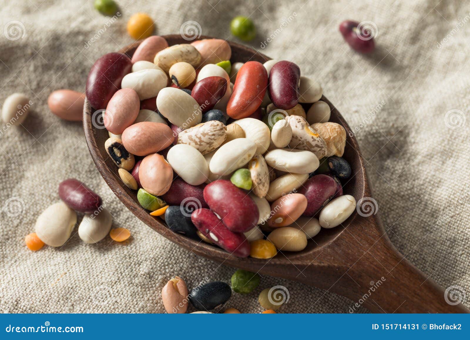 Dry Organic Assorted Bean Mixture Stock Image - Image of beans ...