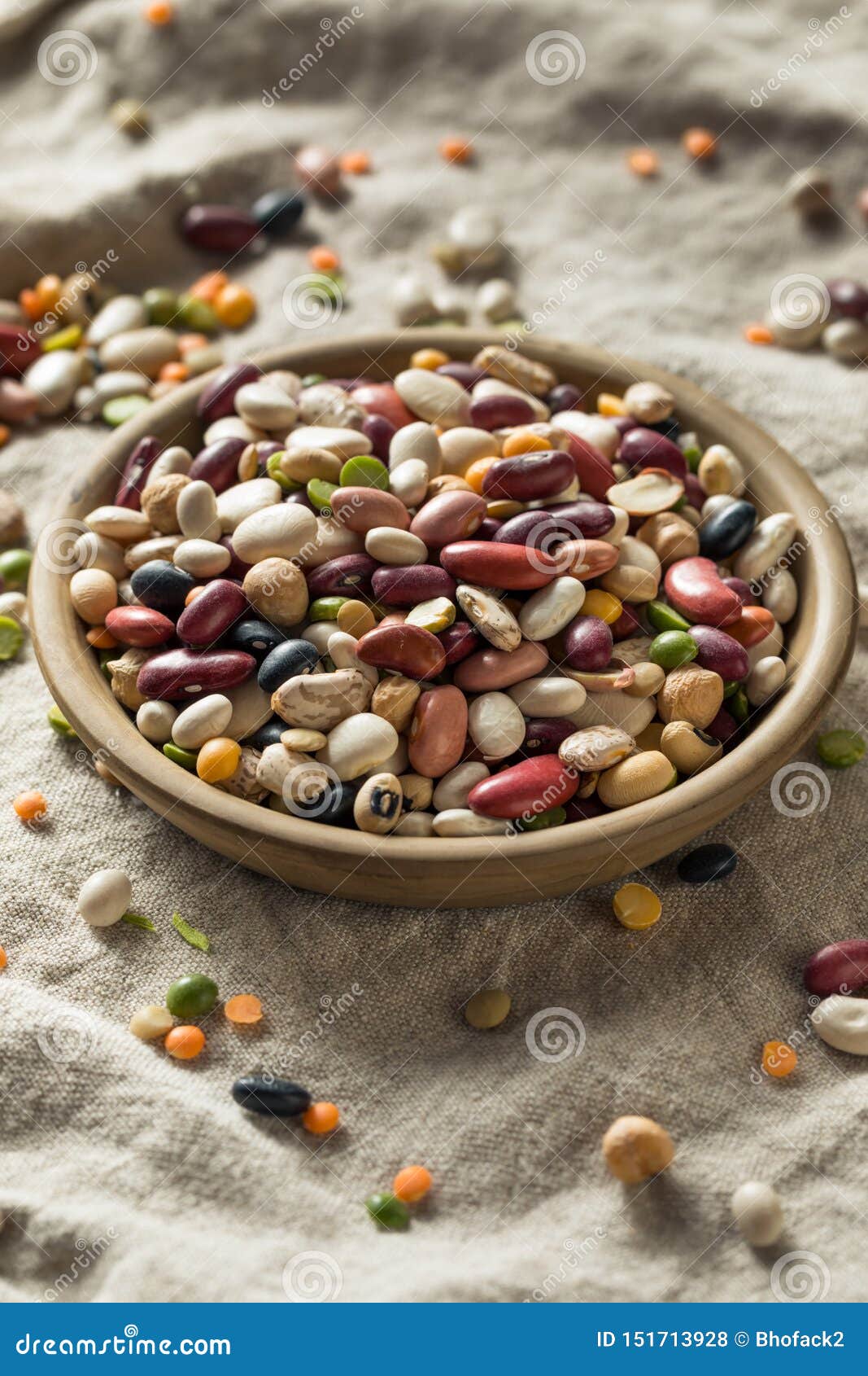 Dry Organic Assorted Bean Mixture Stock Photo - Image of food, soybean ...