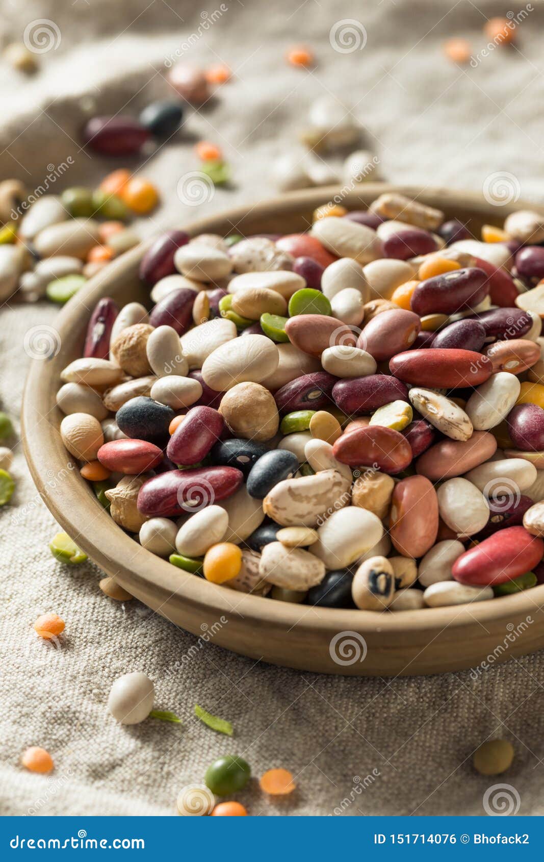 Dry Organic Assorted Bean Mixture Stock Photo - Image of soybean, grain ...
