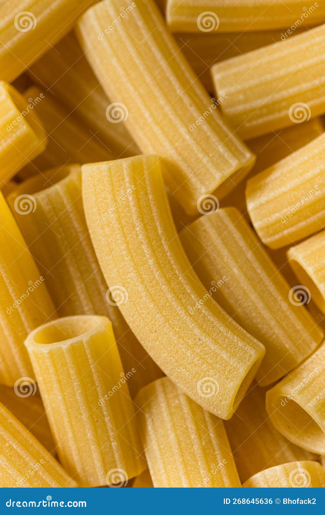 Dry Organic Durum Maccheroni Pasta Stock Photo - Image of ingredient ...
