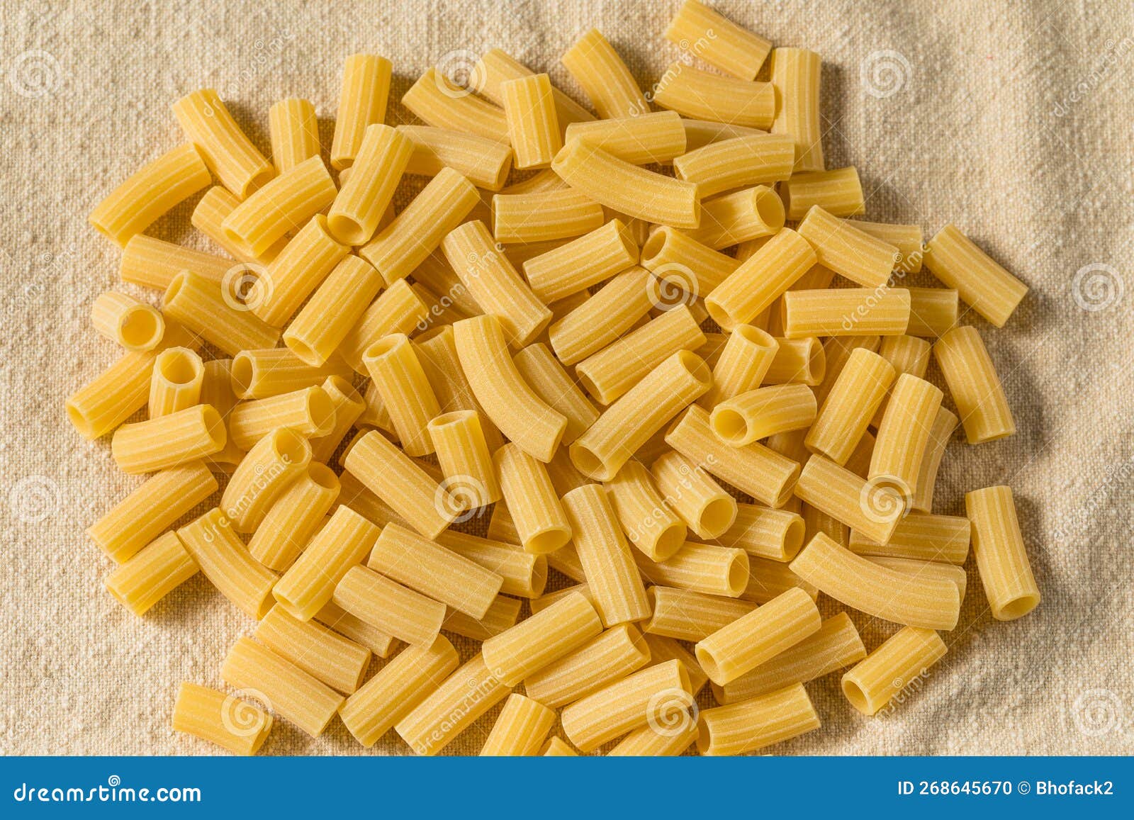 Dry Organic Durum Maccheroni Pasta Stock Photo - Image of ingredient ...