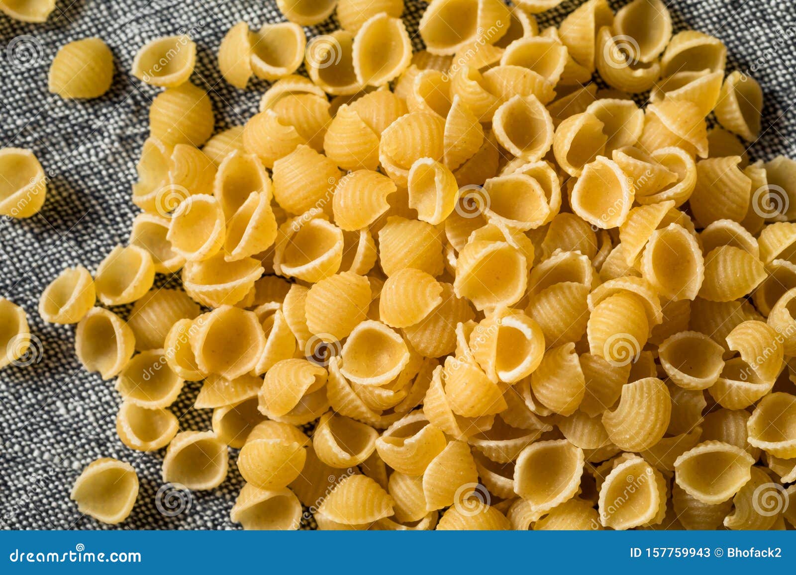 Dry Organic Macaroni Shells Stock Image - Image of nutrition ...