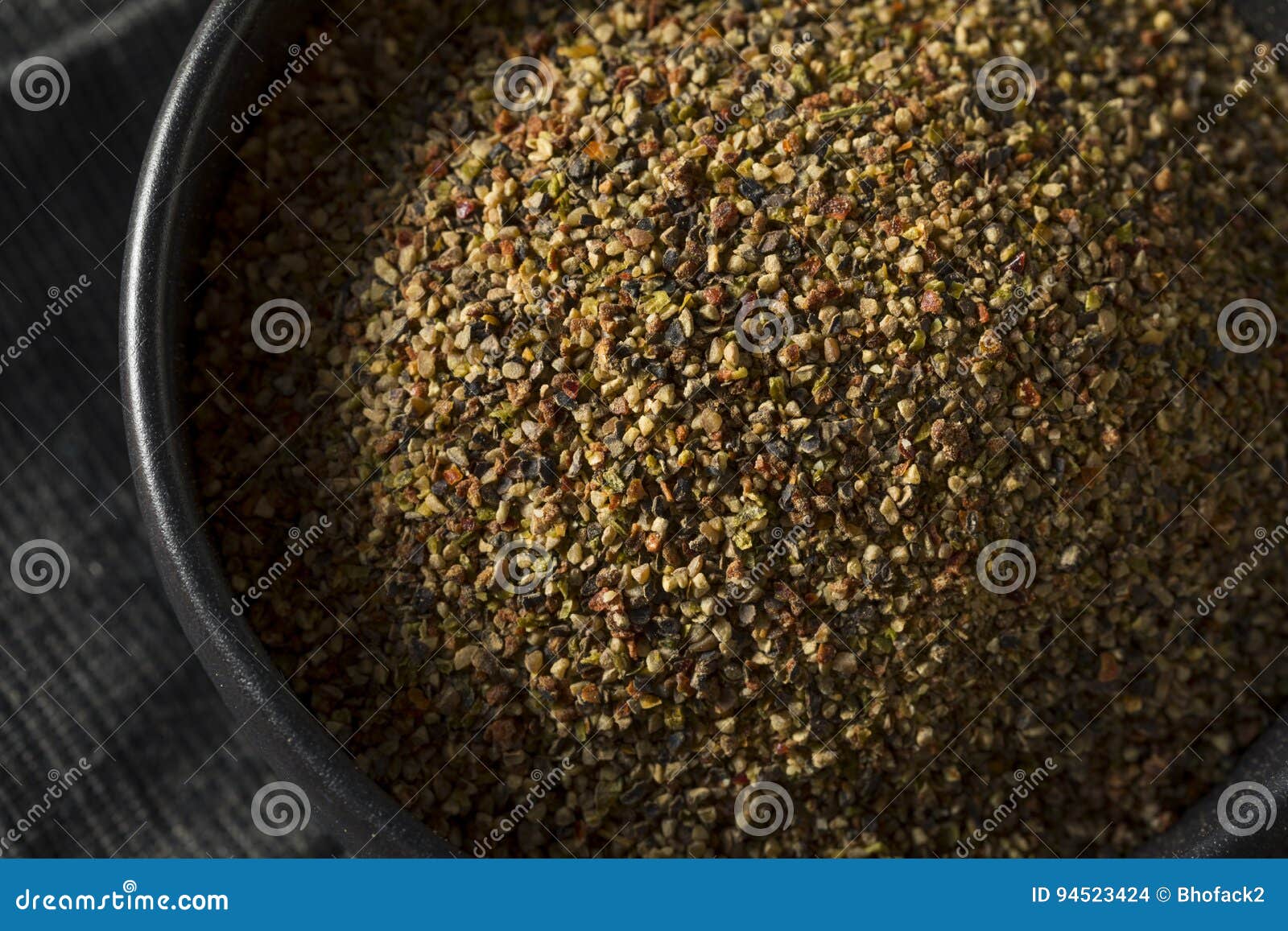 Dry Organic Mixed Ground Pepper Blend Stock Photo - Image of peppercorn ...