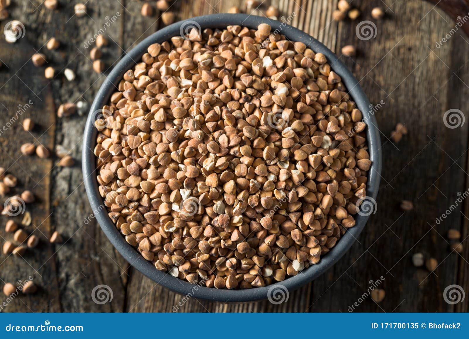 Dry Organic Roasted Buckwheat Stock Image - Image of organic, nutrition ...
