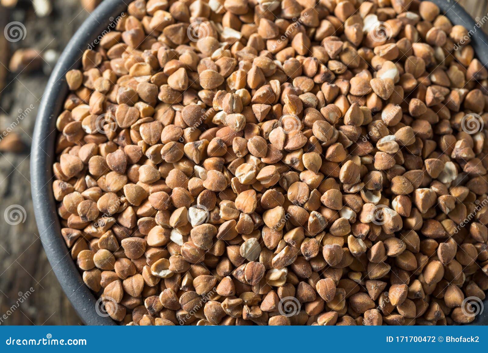 Dry Organic Roasted Buckwheat Stock Photo - Image of porridge, uncooked ...