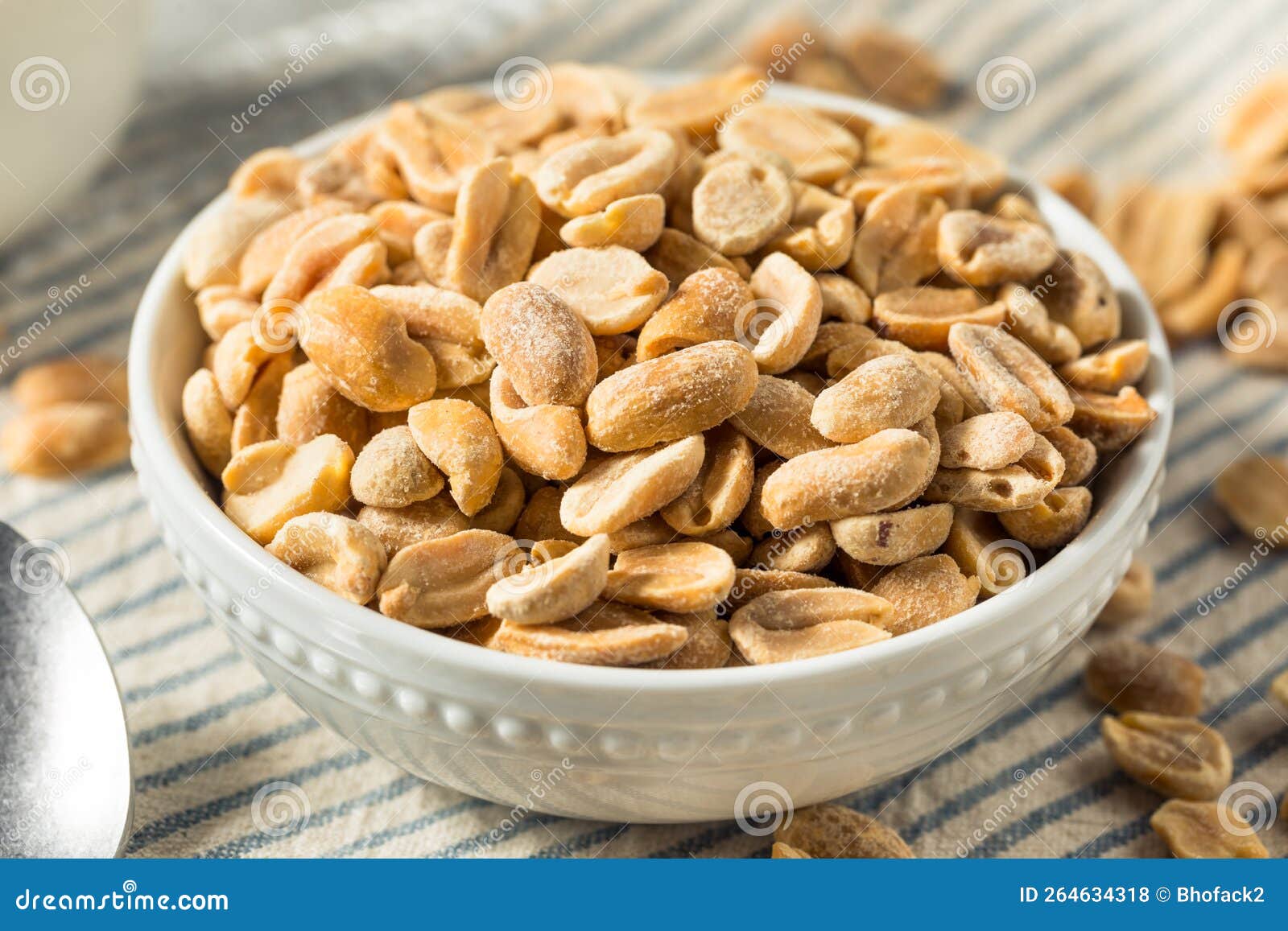 Dry Organic Roasted Peanuts Stock Photo - Image of nutrition, group ...