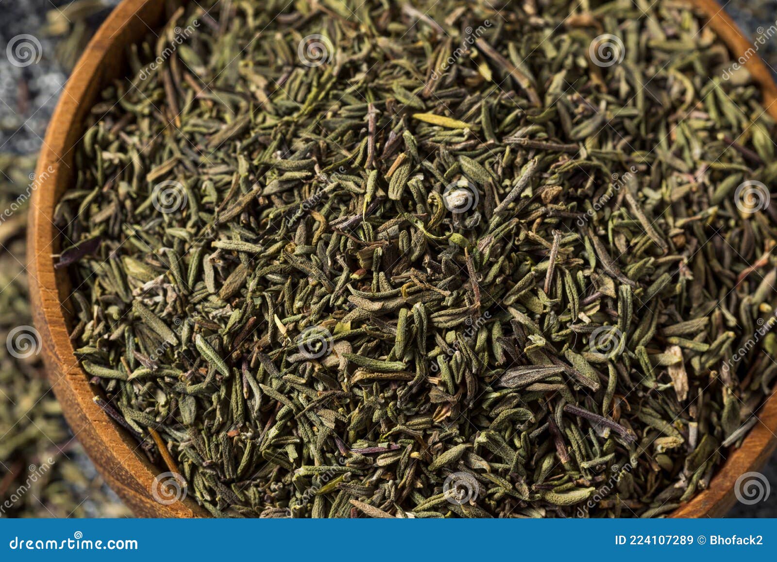 Dry Organic Thyme Spice stock image. Image of herbal - 224107289