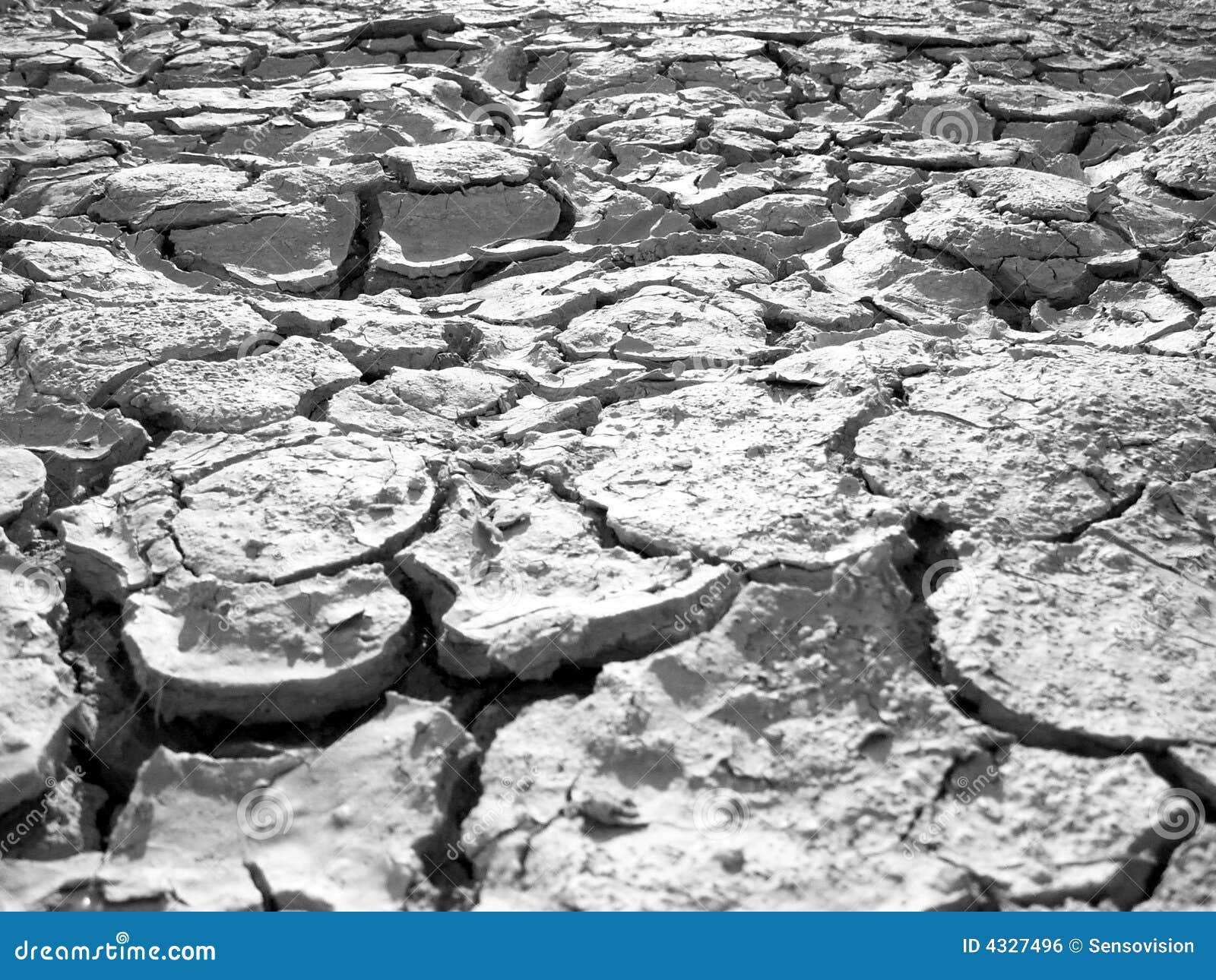 Dry Out Lake Bed Texture Picture. Image: 4327496