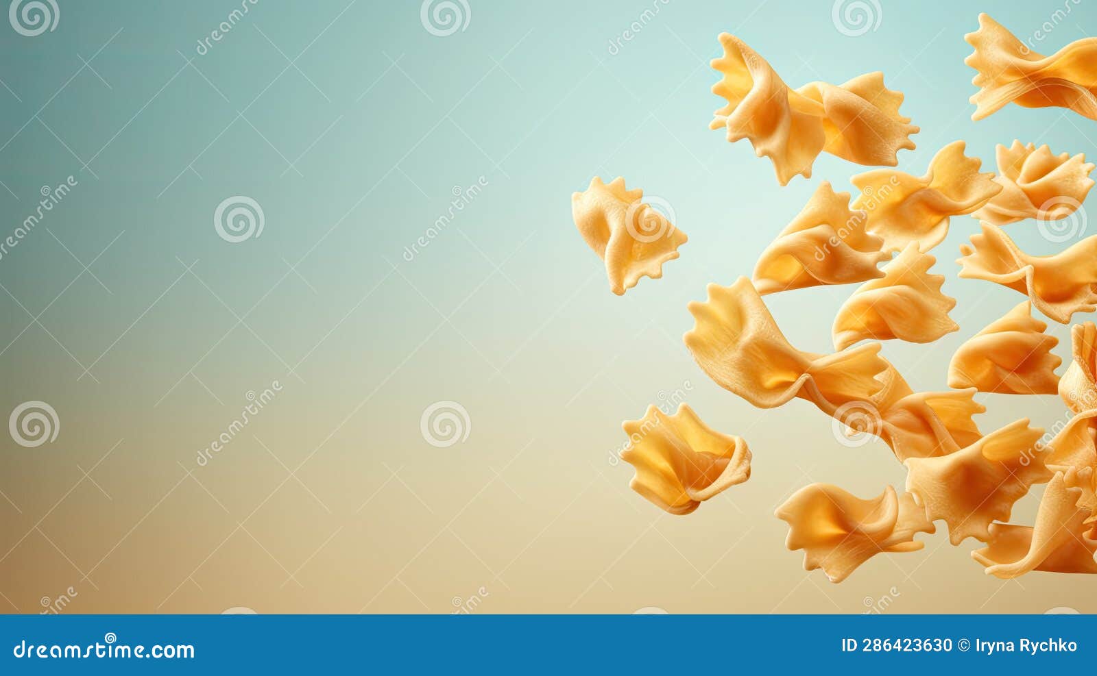 Dry Pasta Flying in the Air on Light Background, Stock Photo - Image of ...