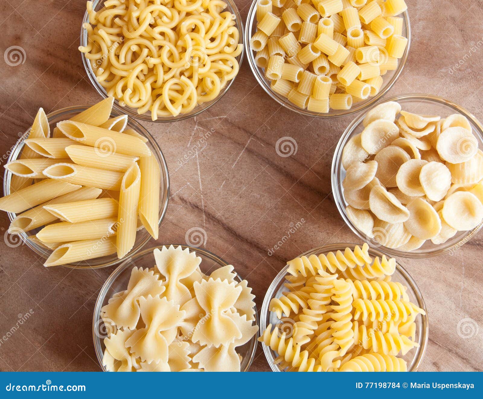 Dry pasta stock photo. Image of healthy, assortment, unboiled - 77198784