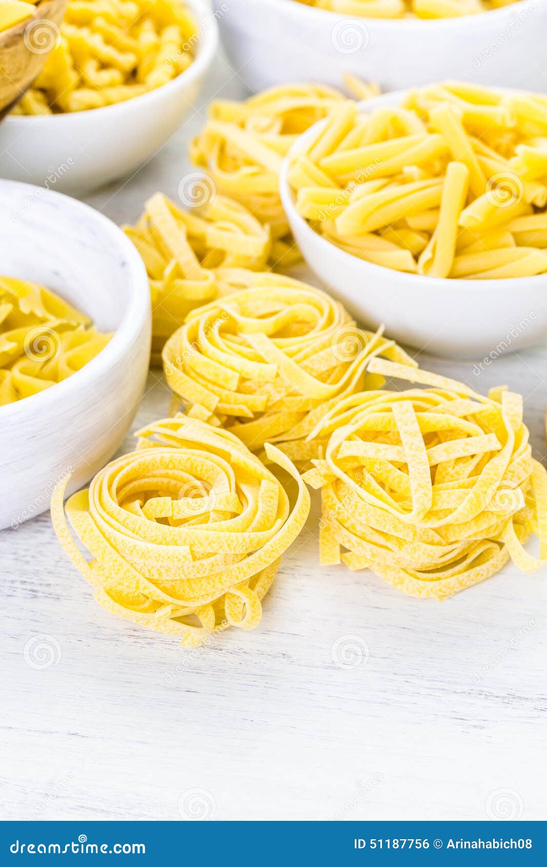 Dry pasta stock photo. Image of hair, nests, italian - 51187756