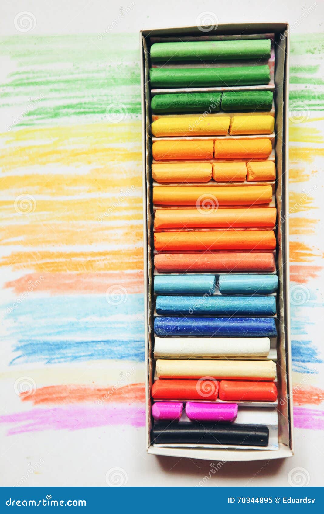 Dry pastels closeup. stock image. Image of paint, creativity - 70344895