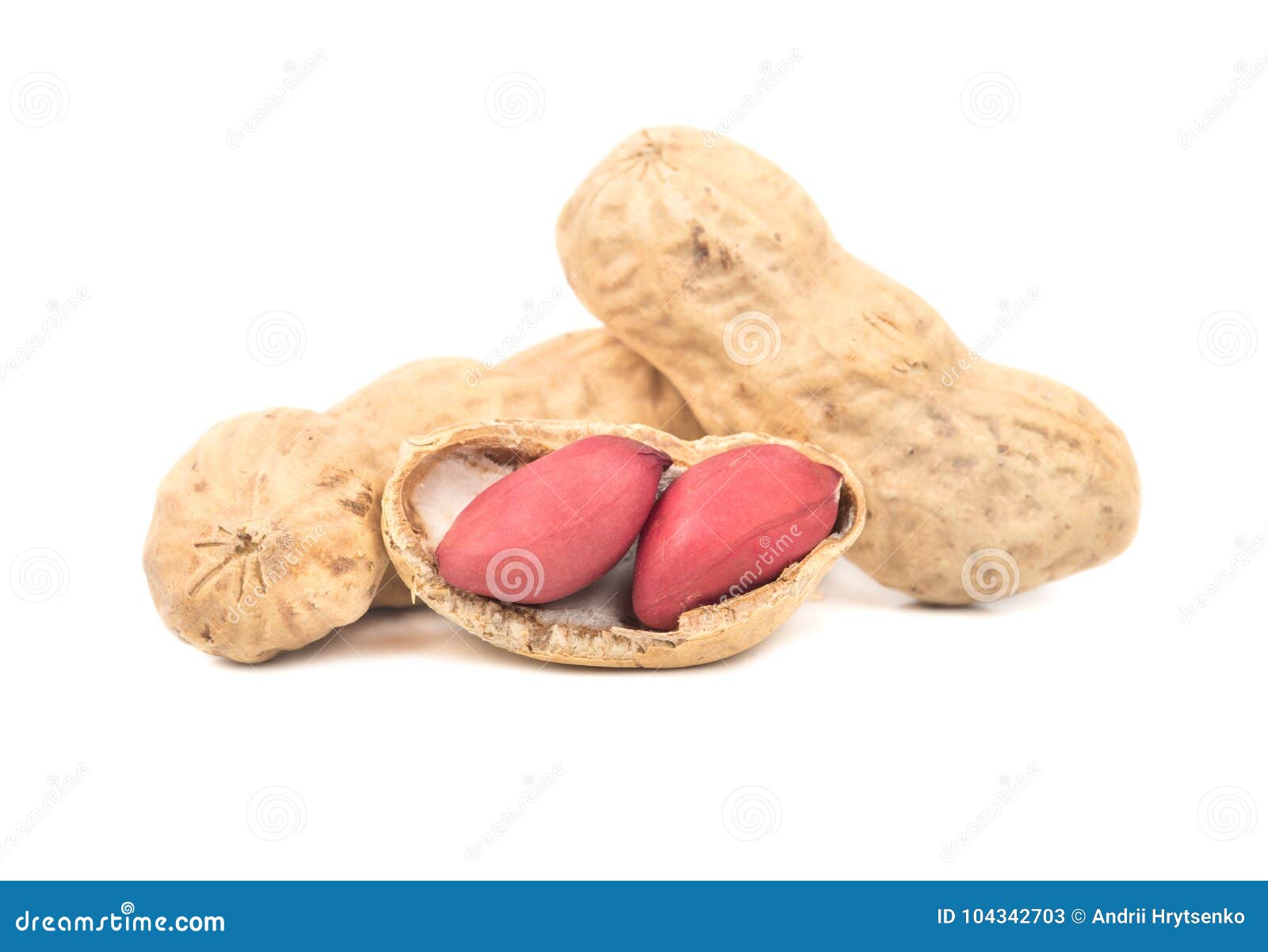 Peanuts in shell stock image. Image of core, earthy - 104342703