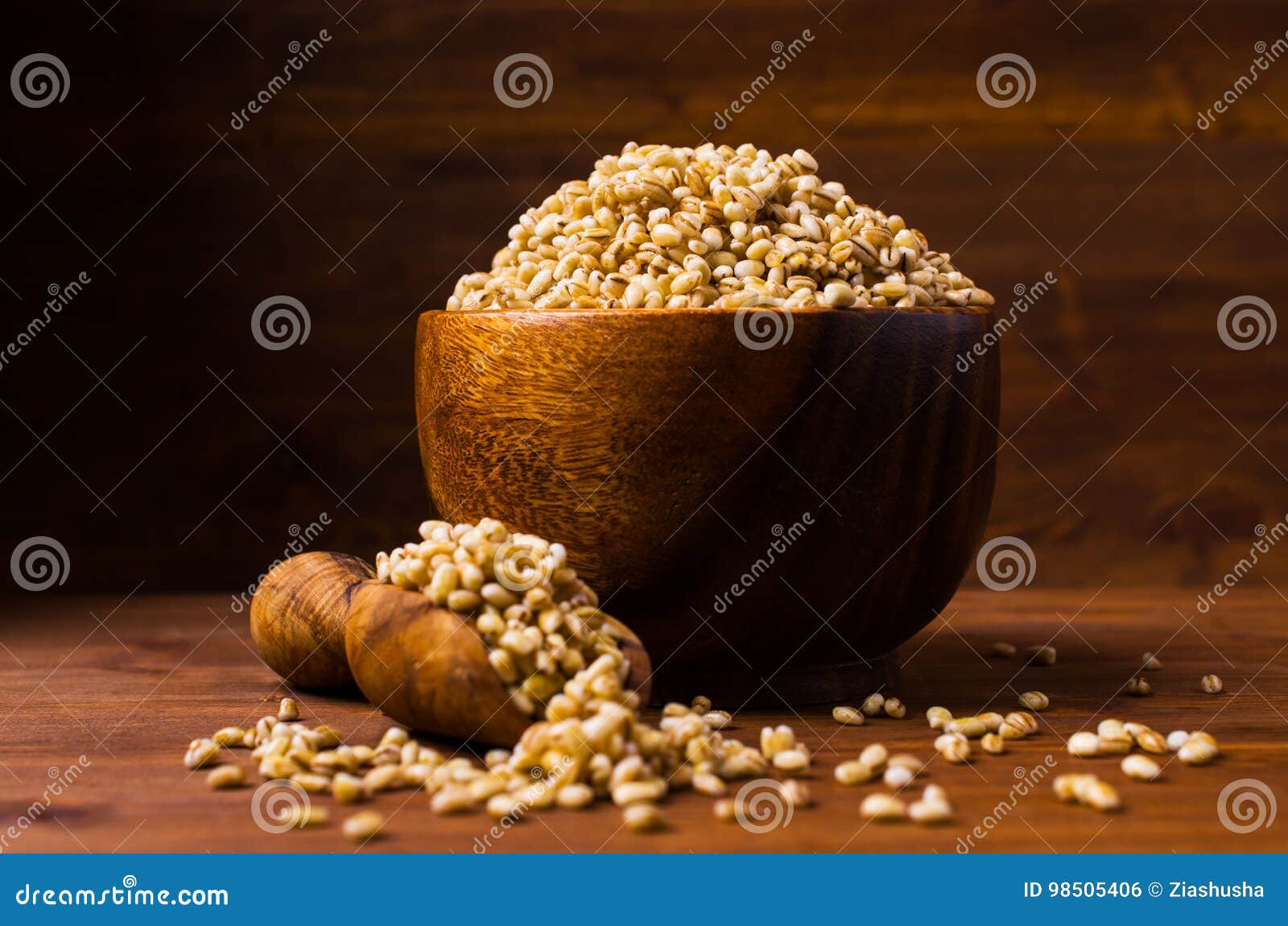 Dry pearl barley stock photo. Image of bucket, product - 98505406