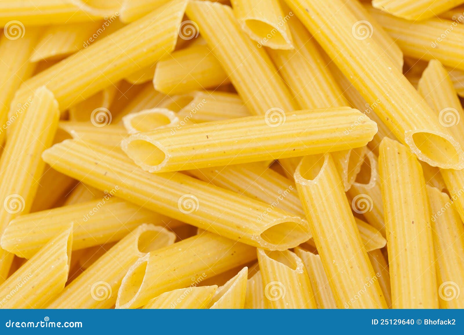 Dry Penne Regata Pasta stock photo. Image of wheat, healthy - 25129640
