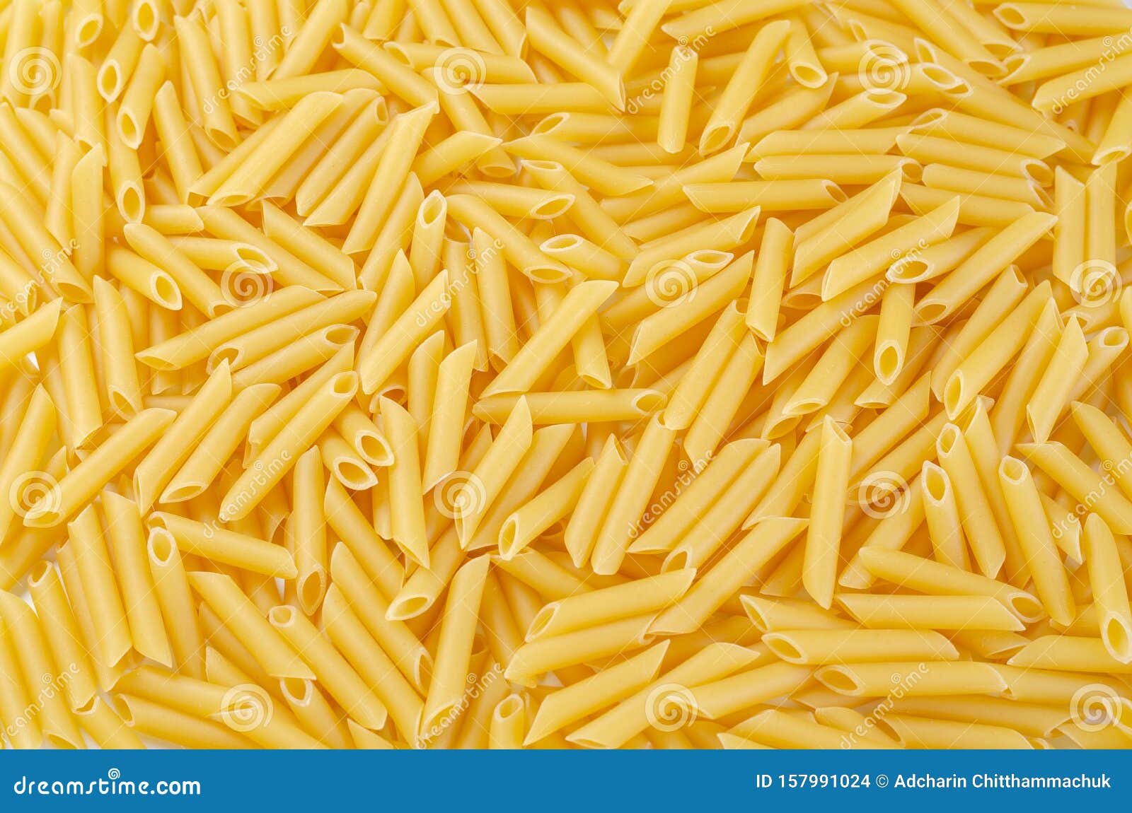 Dry Penne Rigate Pasta Background Stock Photo - Image of italian, grain ...