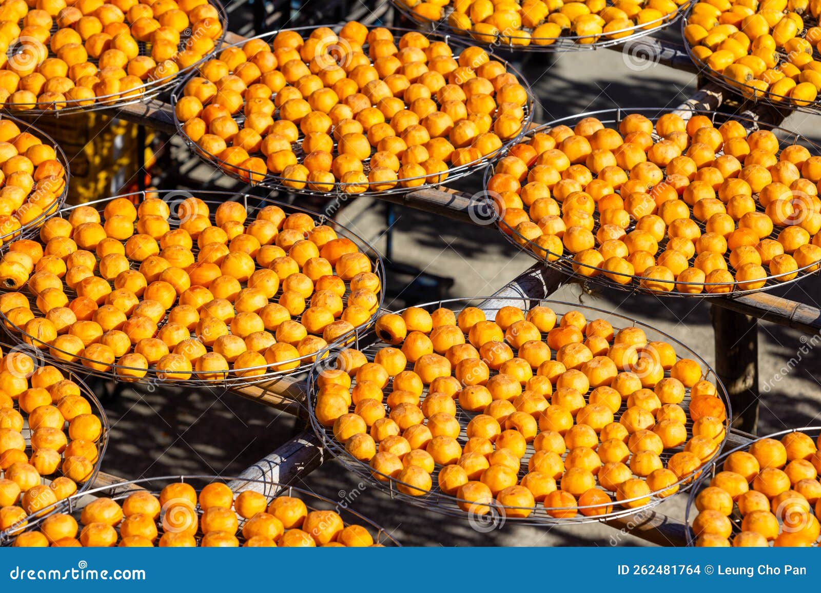 Dry Persimmon Fruit Production Under Sunshine Stock Photo - Image of ...