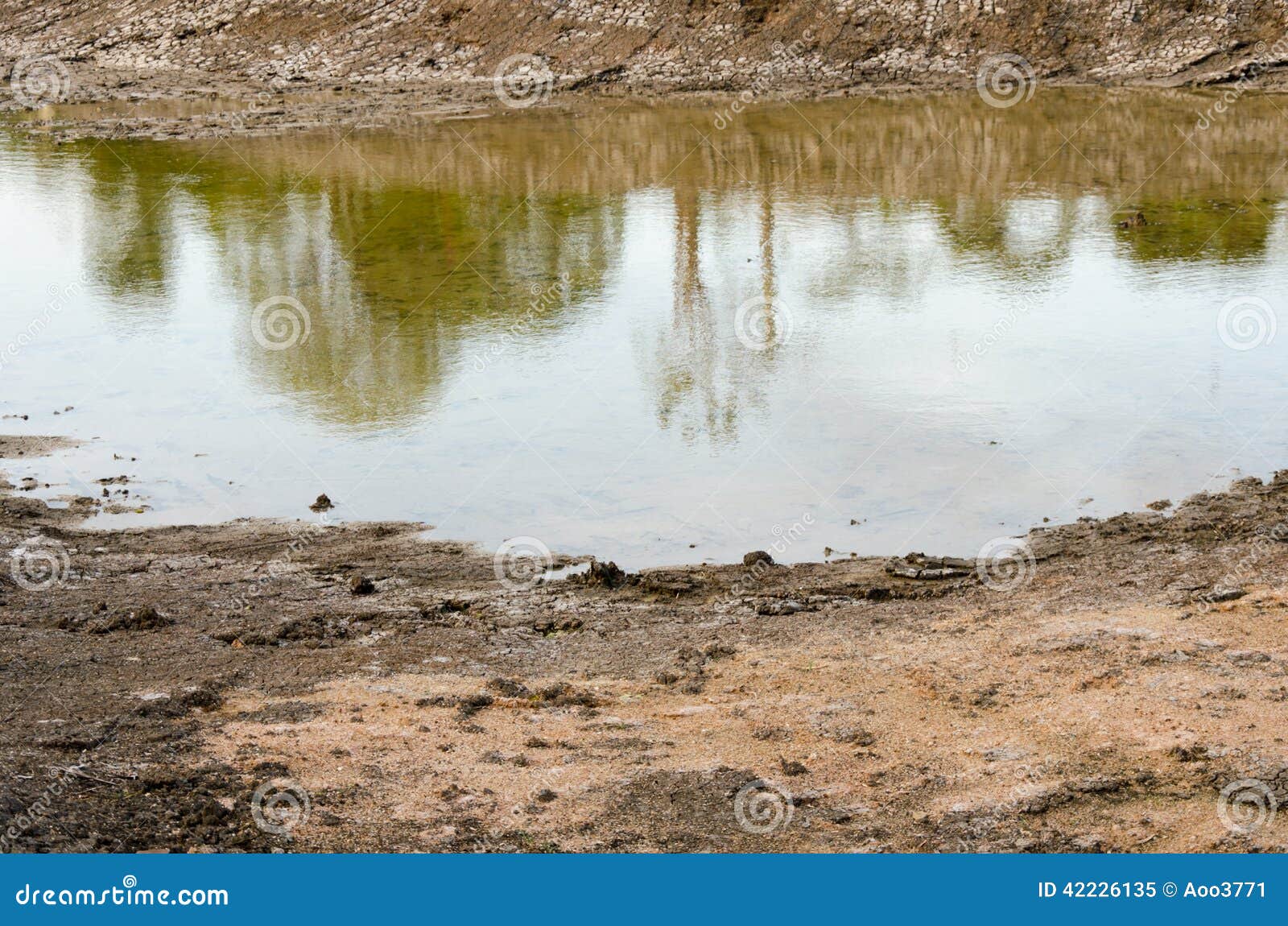 Dry pond stock image. Image of drought, concept, space - 42226135