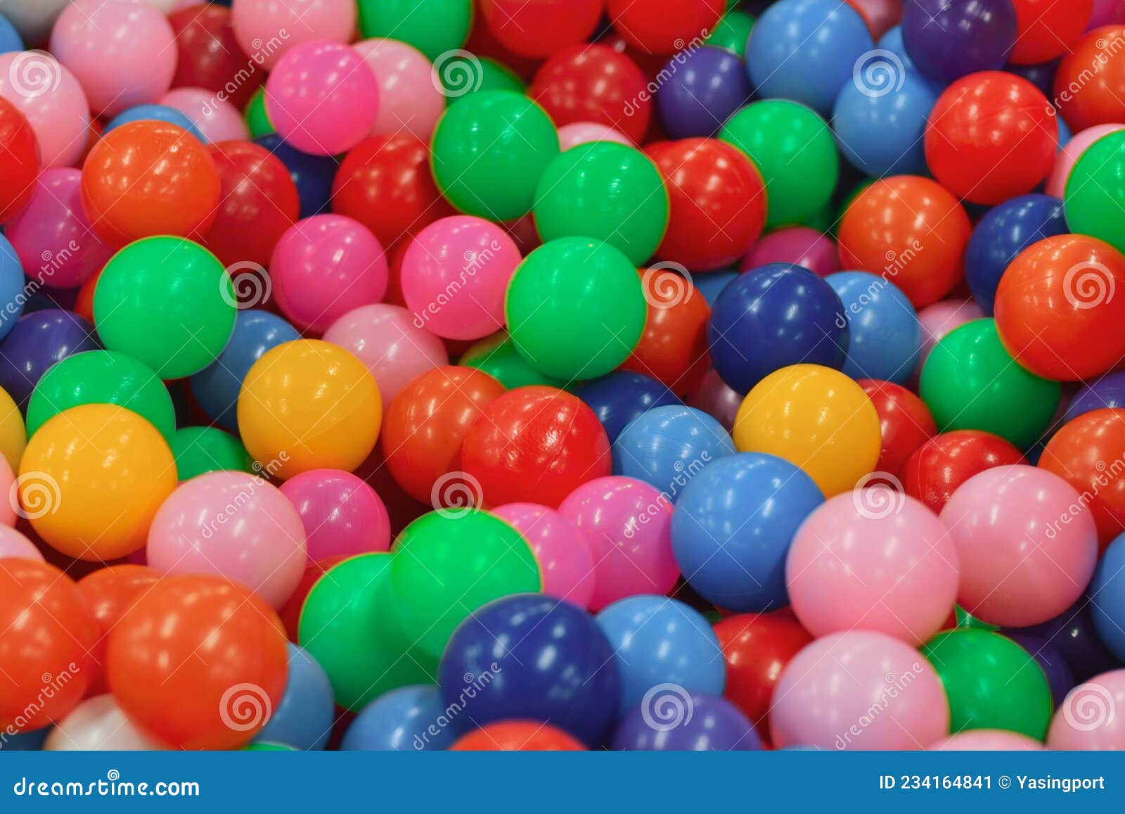 Dry Pool with Colored Balls for Children Stock Image - Image of ...