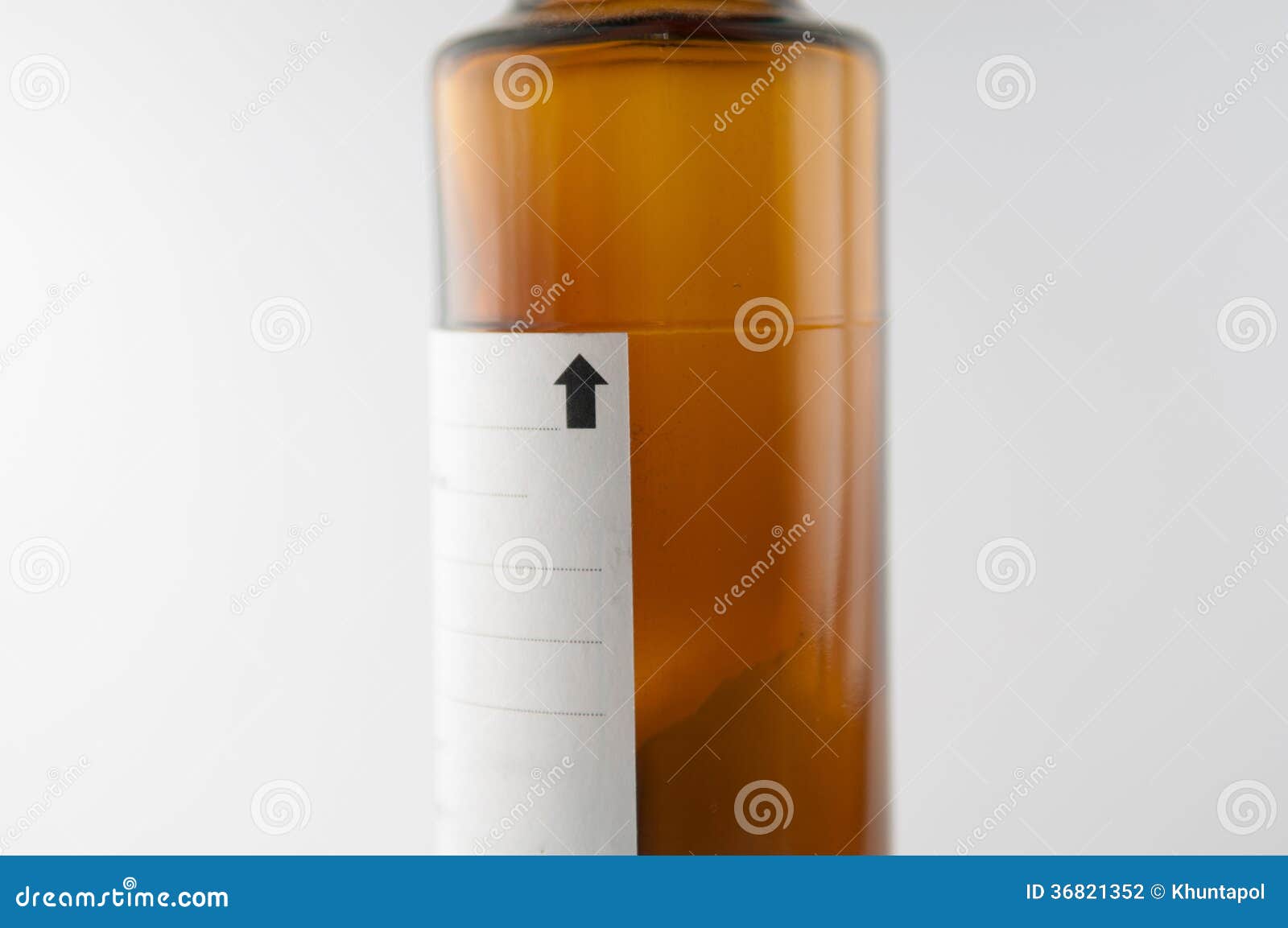 Dry Powder Syrup Bottle Show Level of Mixed Stock Photo - Image of ...