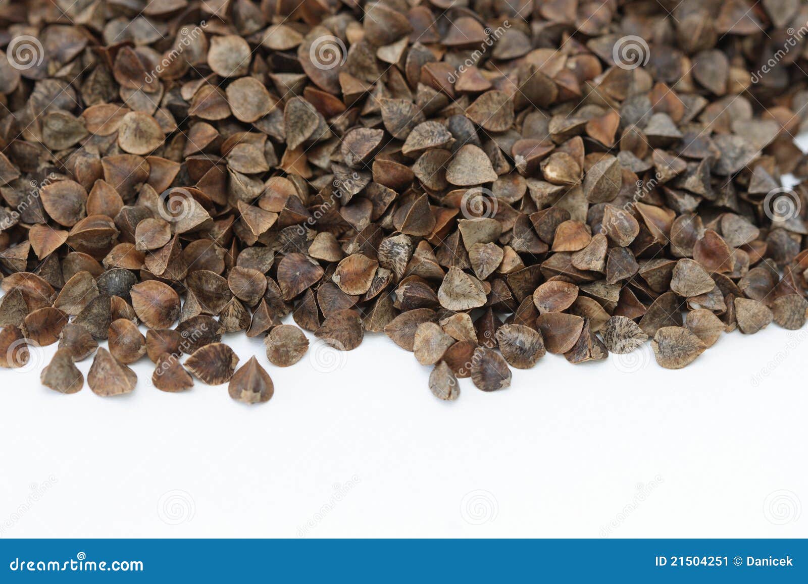 Dry Raw Buckwheat on White Background Stock Image - Image of healthy ...