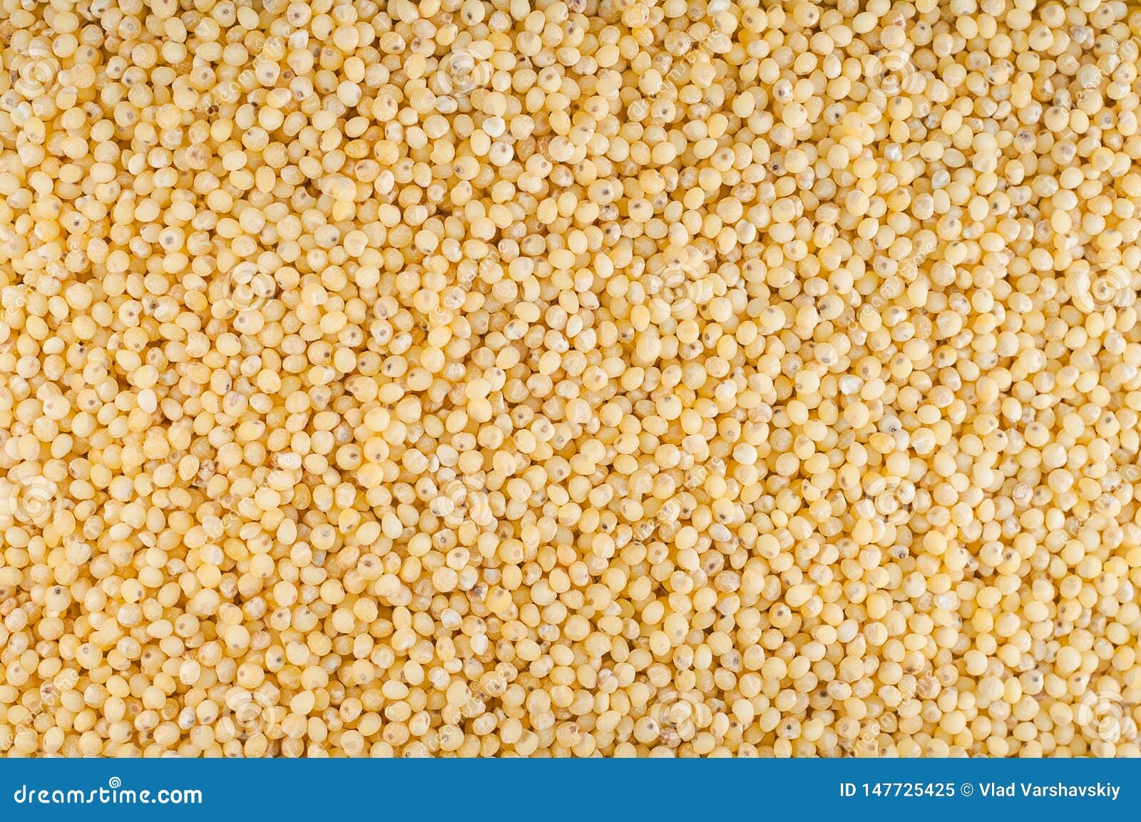 Dry and Raw Yellow Millet Groats. Stock Image - Image of properties ...