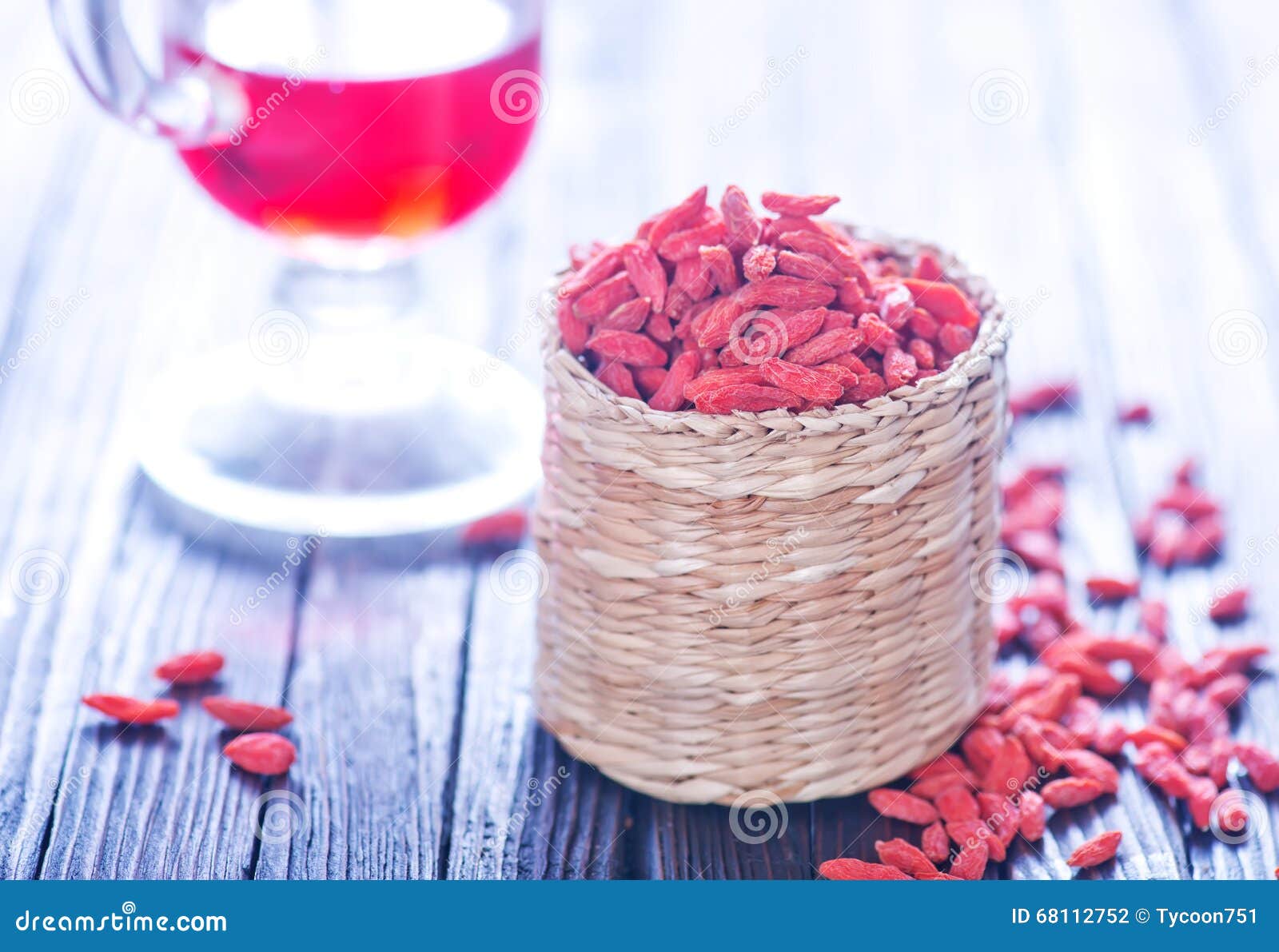 Dry red berries stock photo. Image of herbal, close, asian - 68112752