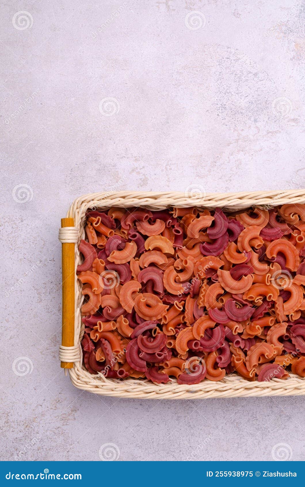 Dry red pasta stock image. Image of beet, pasta, kitchen - 255938975