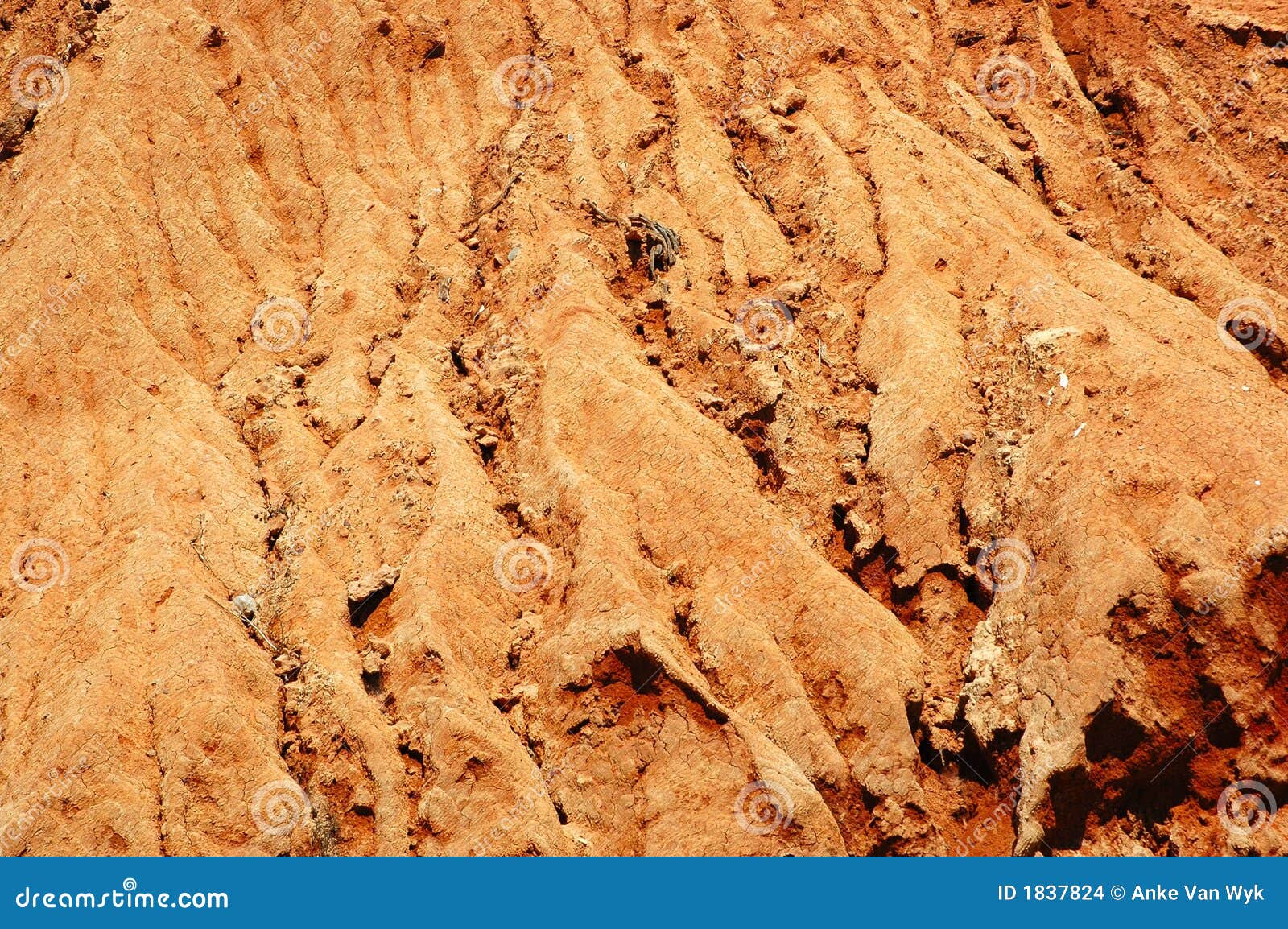 Dry Red Soil stock photo. Image of close, africa, ground - 1837824