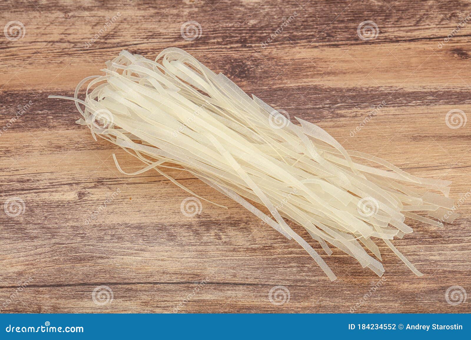Dry Rice Noodle for Cooking Stock Photo - Image of uncooked, pasta ...