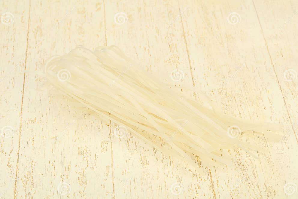 Dry Rice Noodle for Cooking Stock Photo - Image of noodle, isolated ...