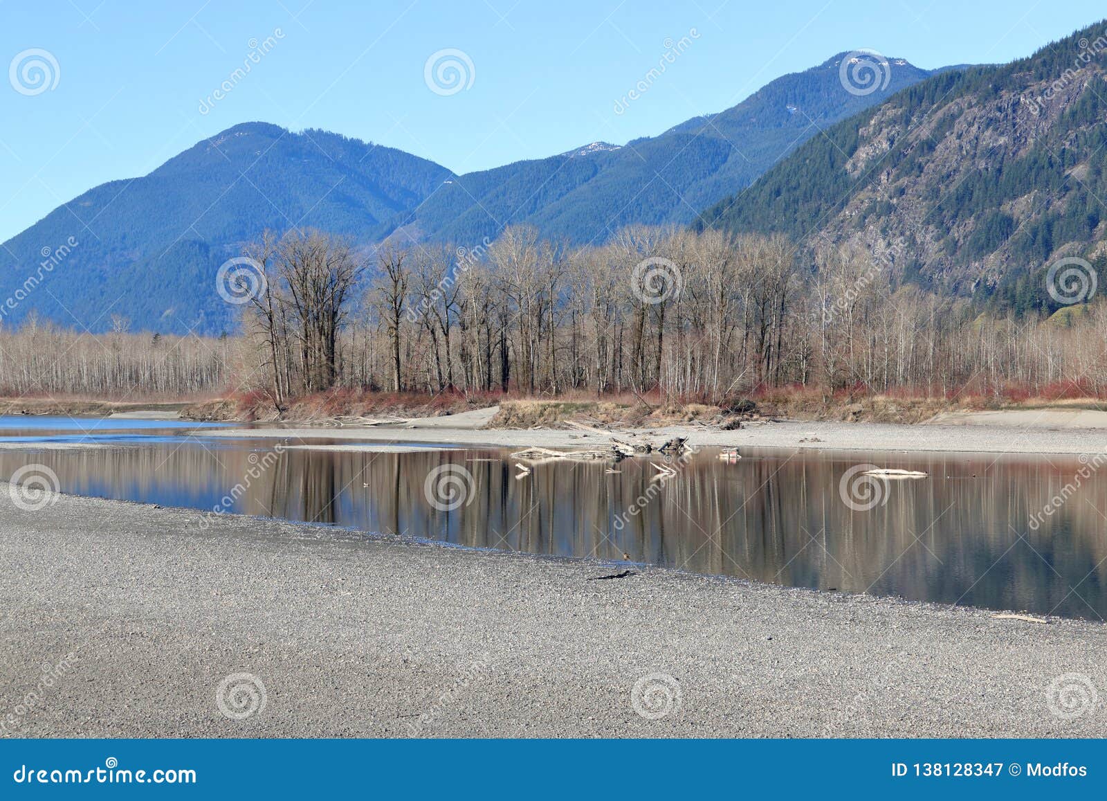Dry Riverbed in Canada`s Wilderness Stock Image - Image of rugged ...