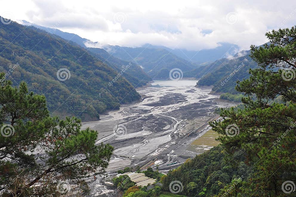 Dry riverbed and meander stock image. Image of nature - 24244967