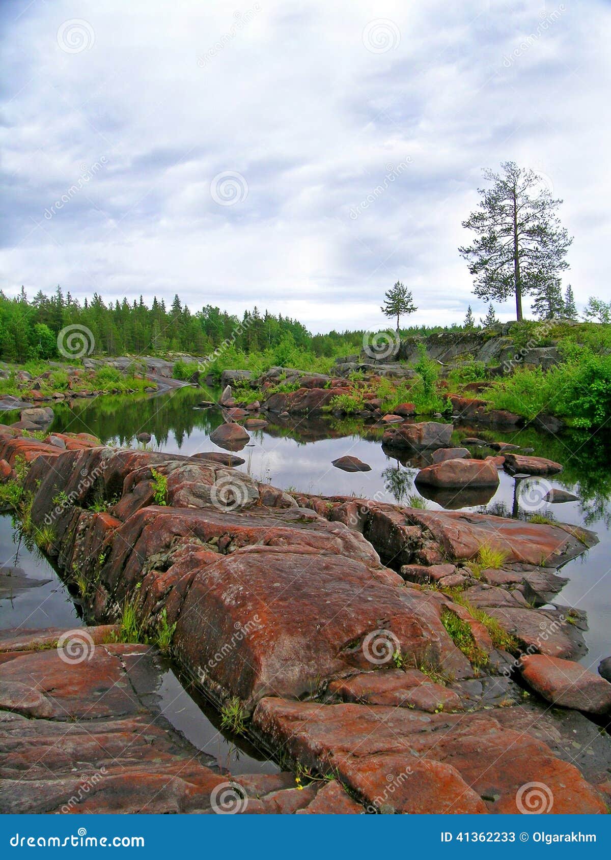 Dry riverbed stock image. Image of stones, place, tourism - 41362233
