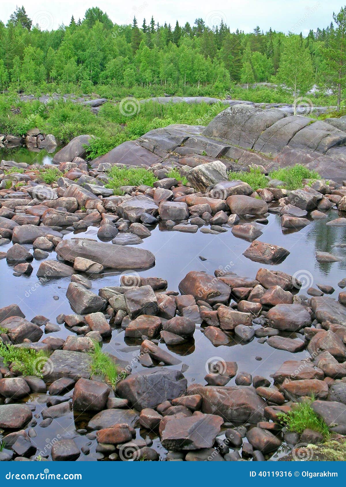 Dry riverbed stock photo. Image of russia, cloud, summer - 40119316