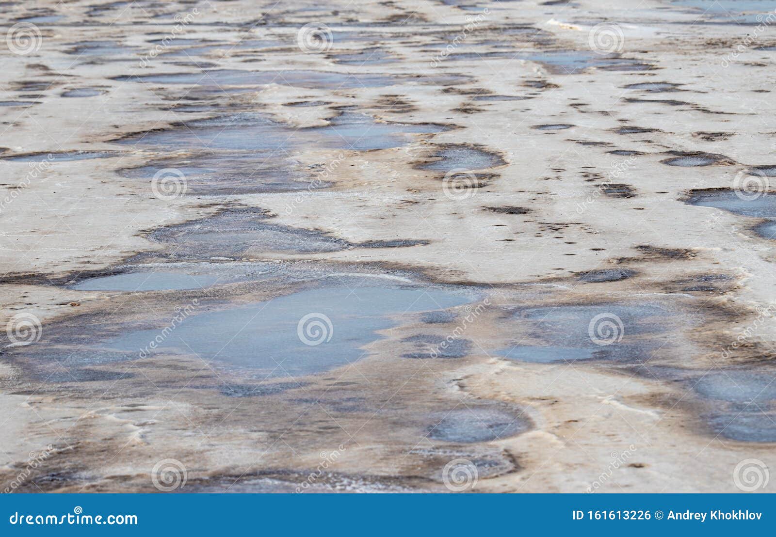 Dry Saline Soil Surface with Salt Stains Stock Photo - Image of salty ...