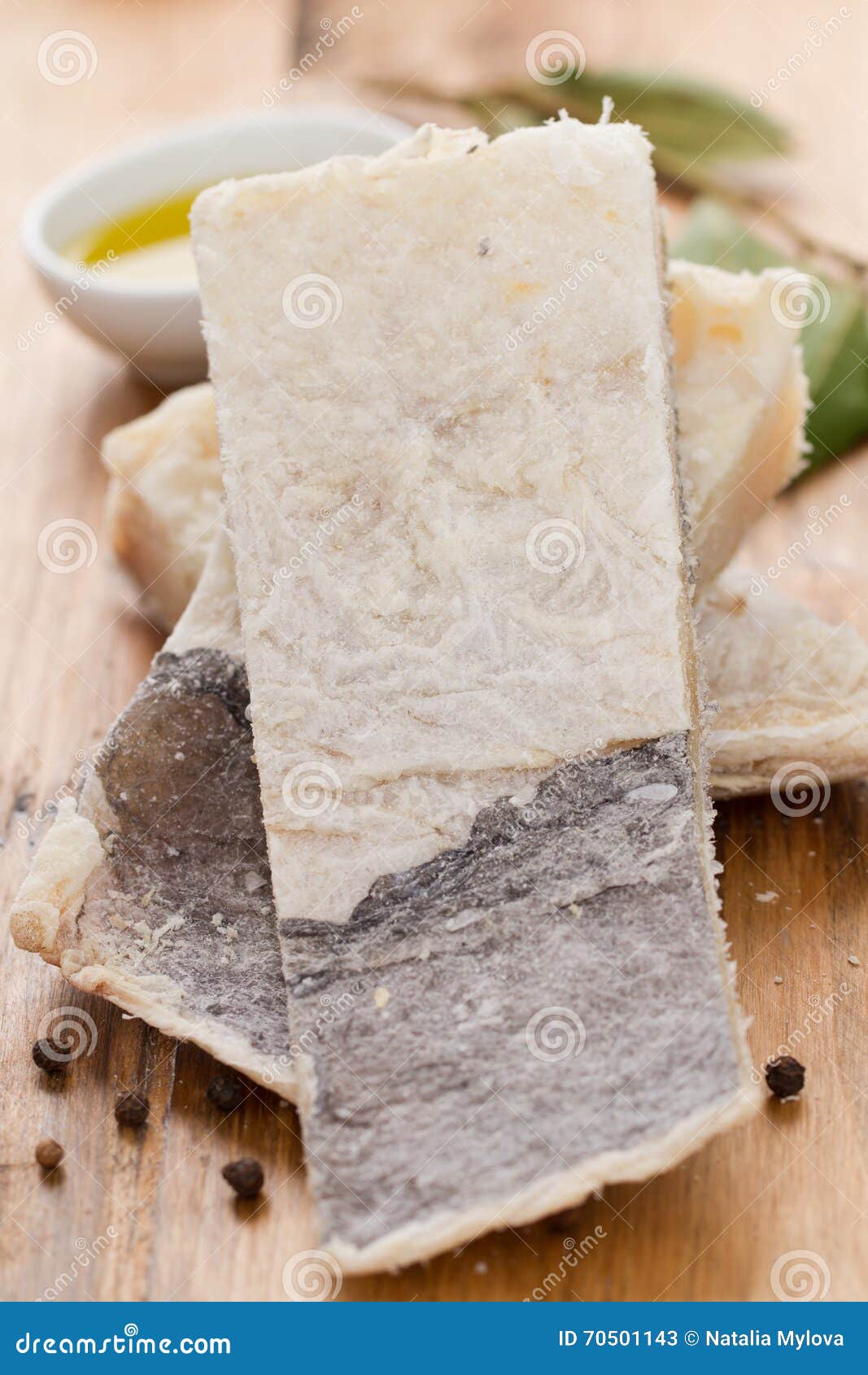 Dry salted cod fish stock image. Image of travel, wooden - 70501143