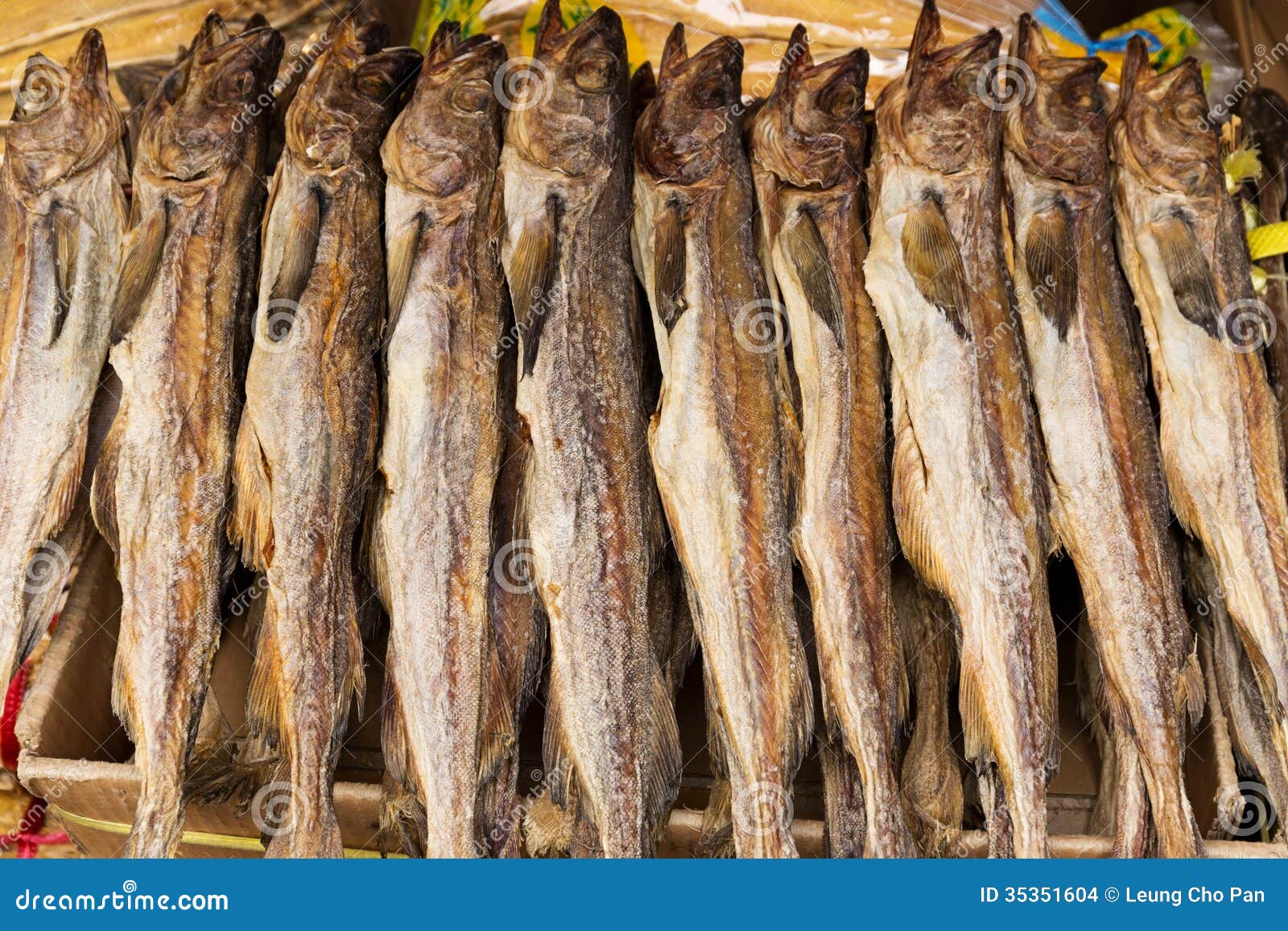 Dry salty fish stock photo. Image of salt, gourmet, salmon - 35351604