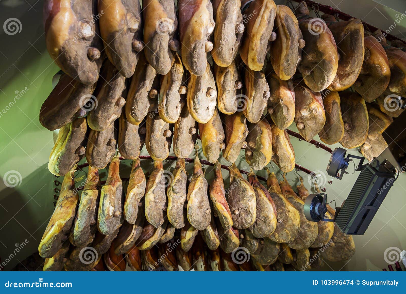Dry and Salty Joints of Jamon . Stock Photo - Image of cured, joints ...