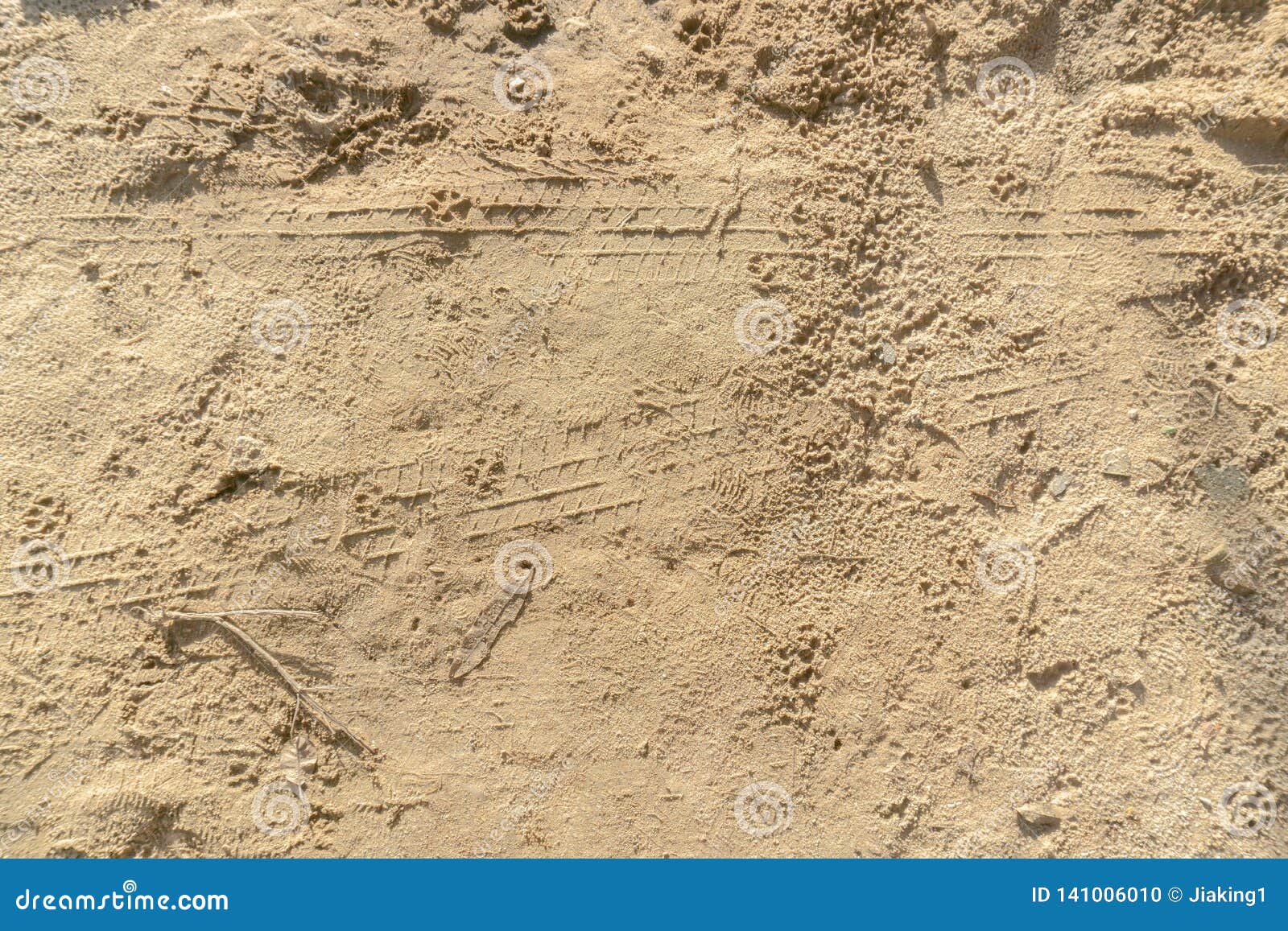 Sand Soil Texture With Track For Background Royalty-Free Stock ...