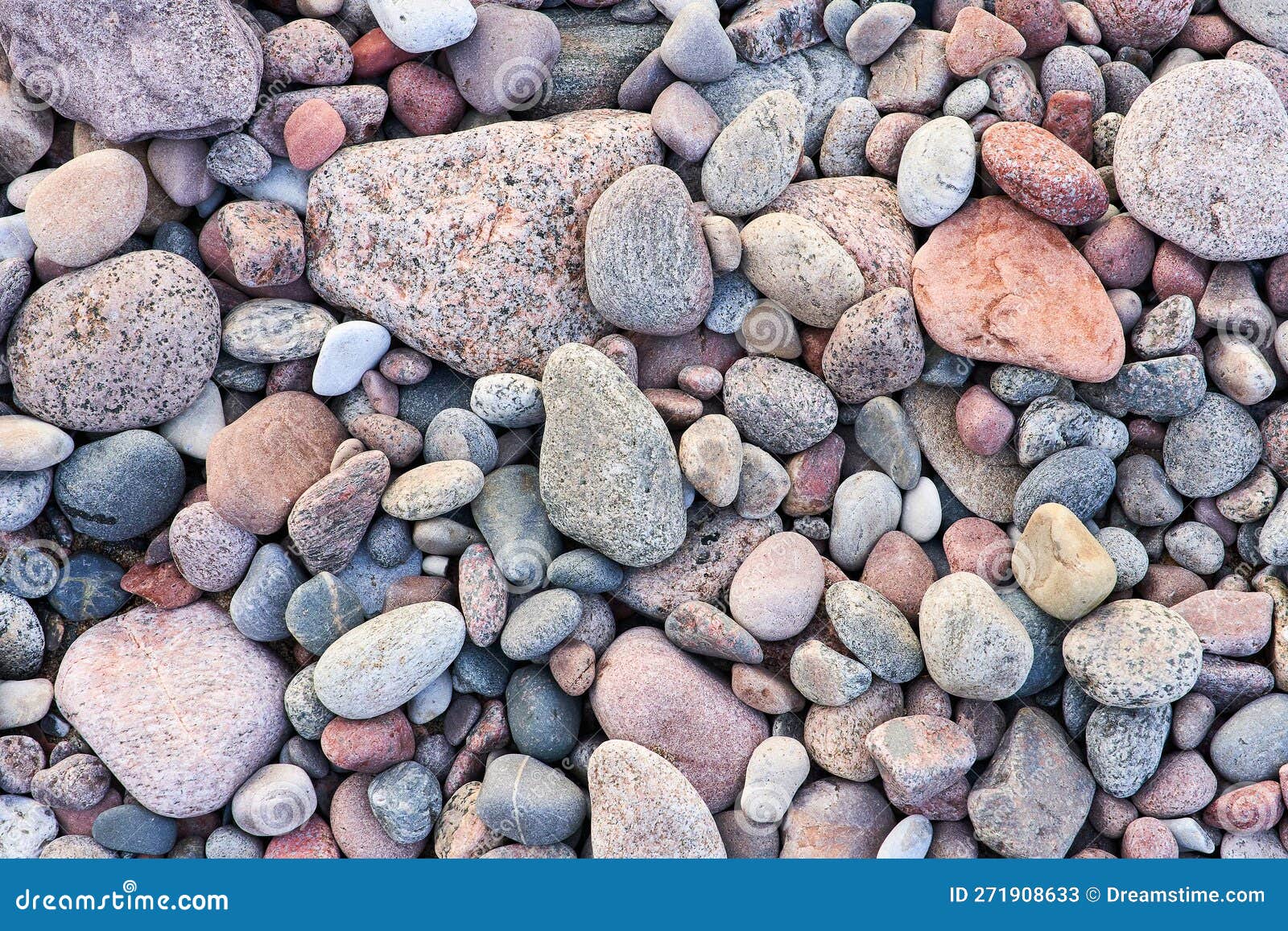 Dry Sea Pebbles Top View. Beautiful Pattern of Stones Stock Image ...